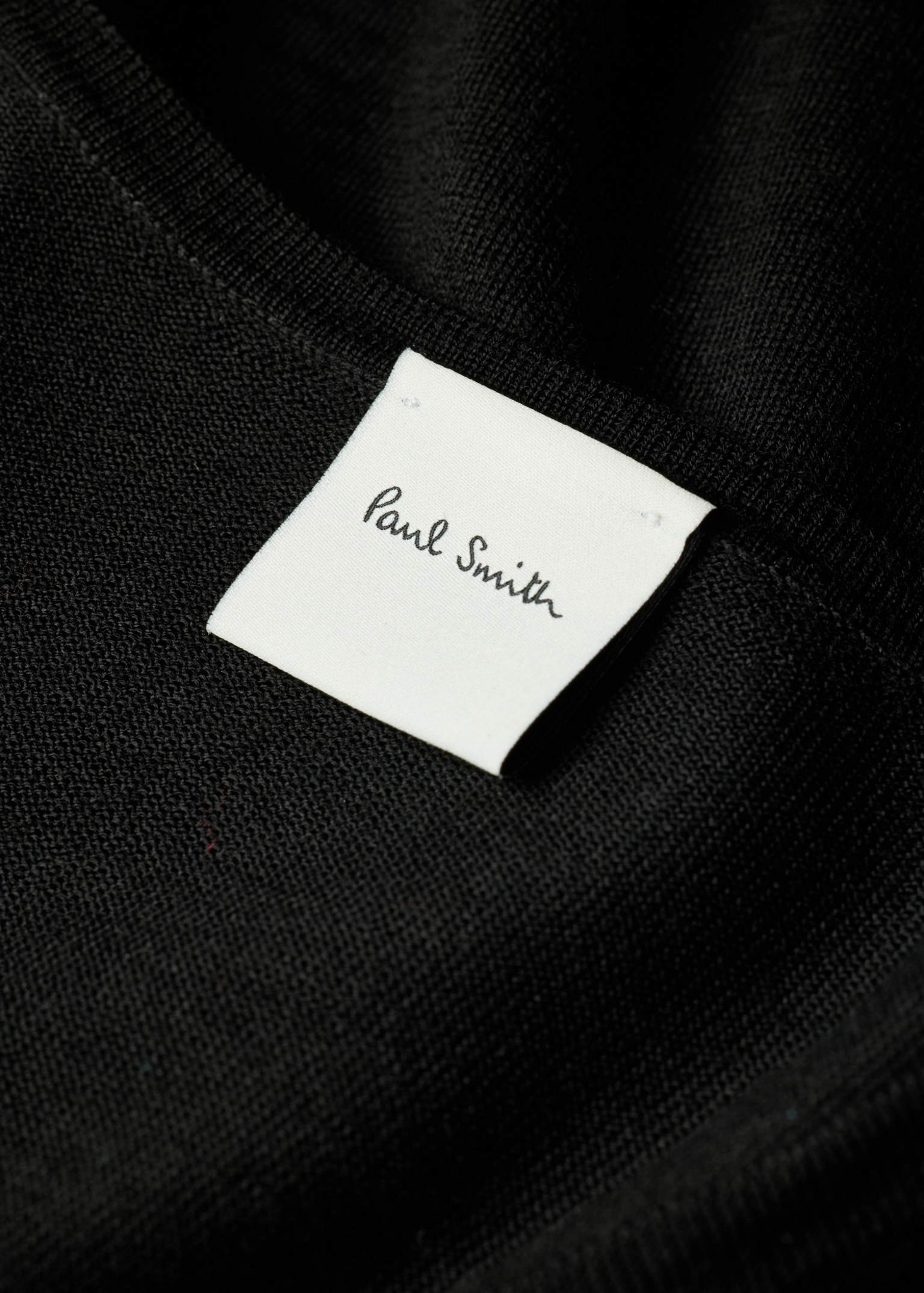Women's Black Merino Wool V Neck Sweater
