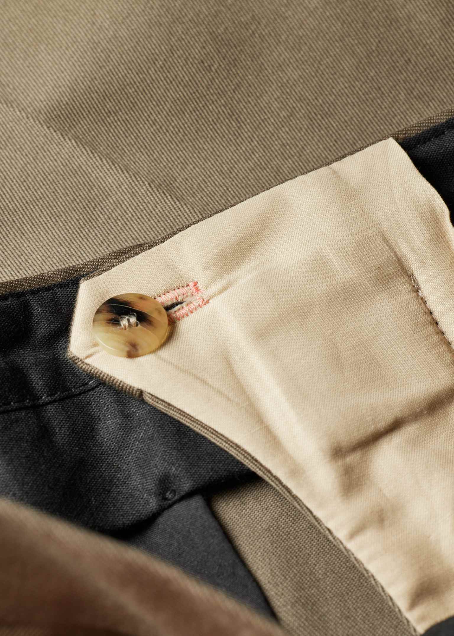 Men's Slim-Fit Grey Cotton-Stretch Chinos