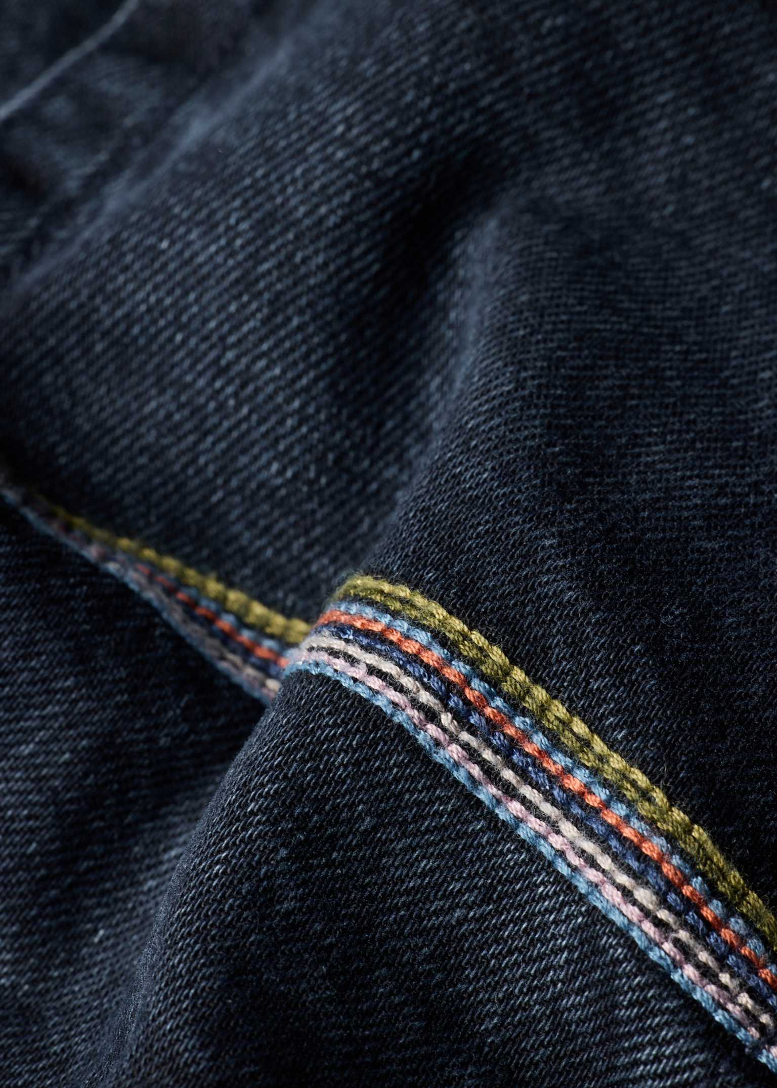 Men's Tapered-Fit Dark-Wash 'Blue Black Stretch' Jeans