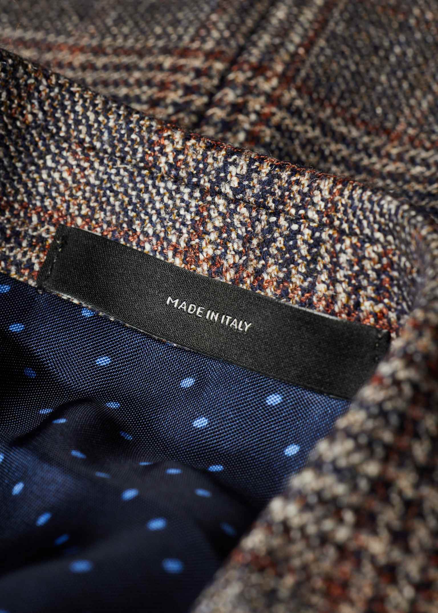 Men's Tan Check 'Silk Air' Buggy-Lined Blazer
