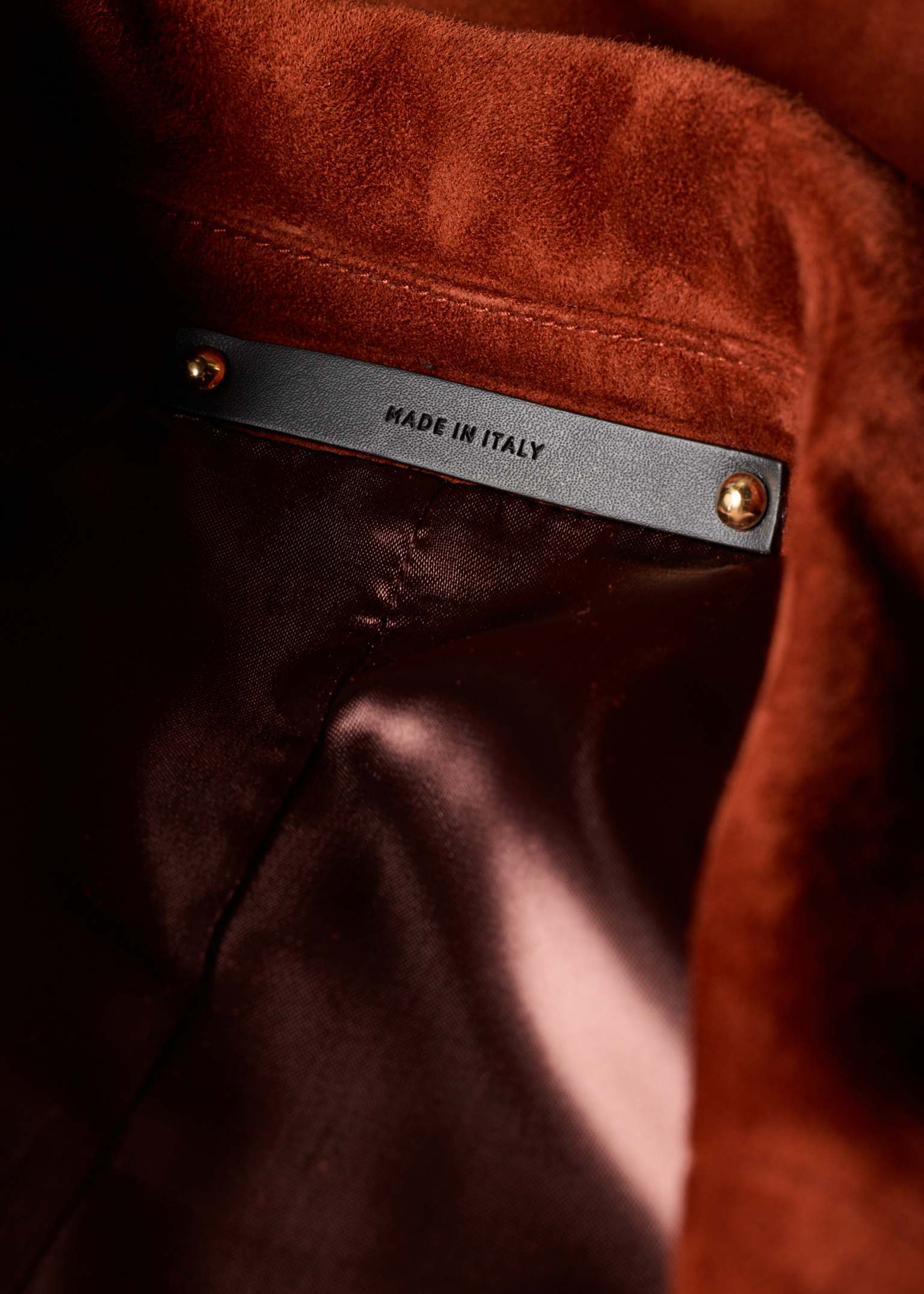 Dark Red Suede Field Jacket