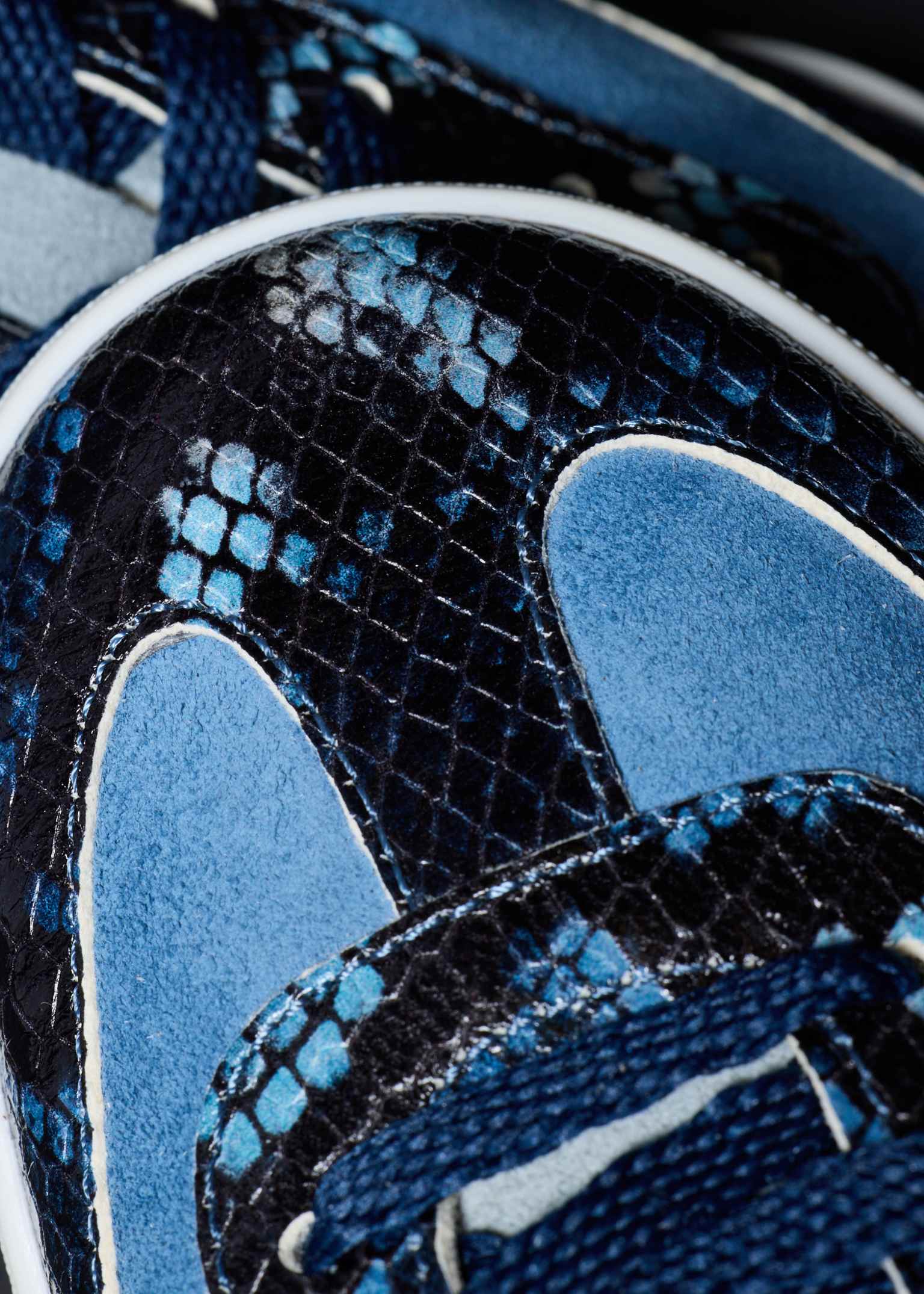 Women's Blue Snake 'Dover' Trainers Paul Smith