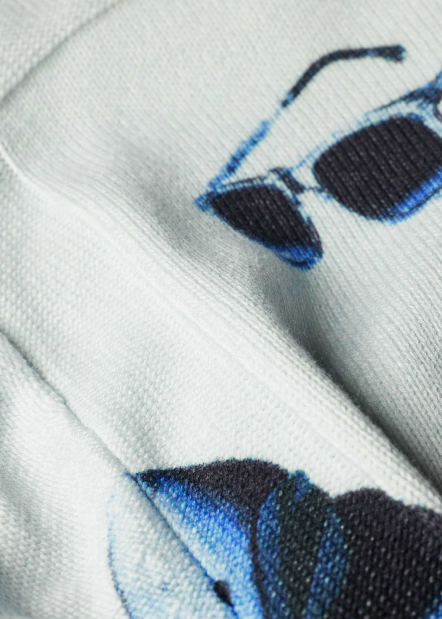 Men's Light Blue 'Sunbleached Snaps' Print Sweater