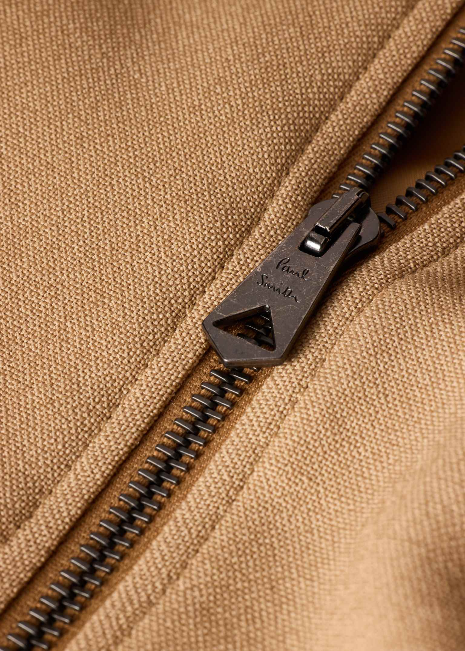 Women's Sand Wool Zip Up Jacket Paul Smith