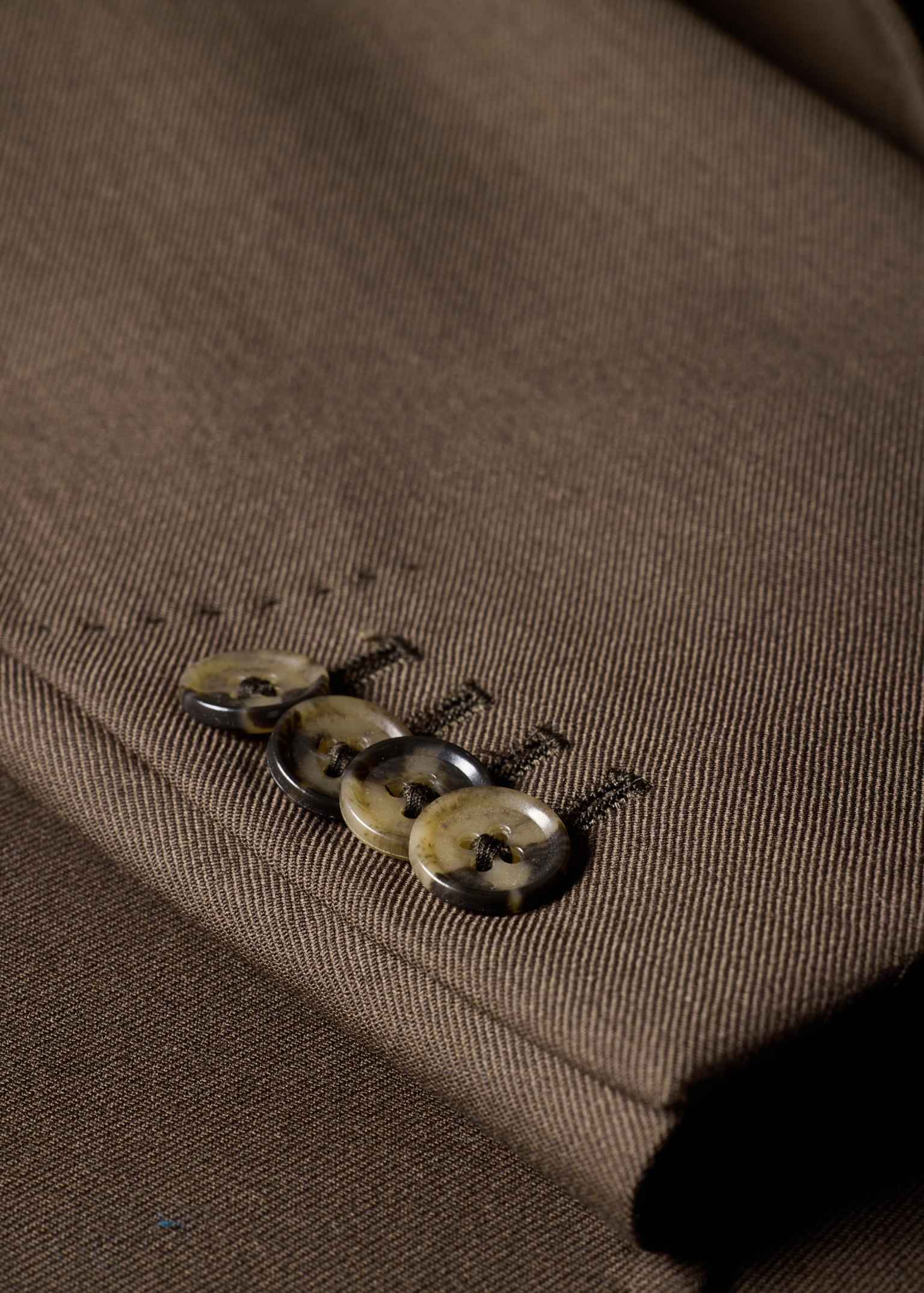 Women's A Suit To Travel In - Brown Unlined Double-Breasted Wool Blazer ...