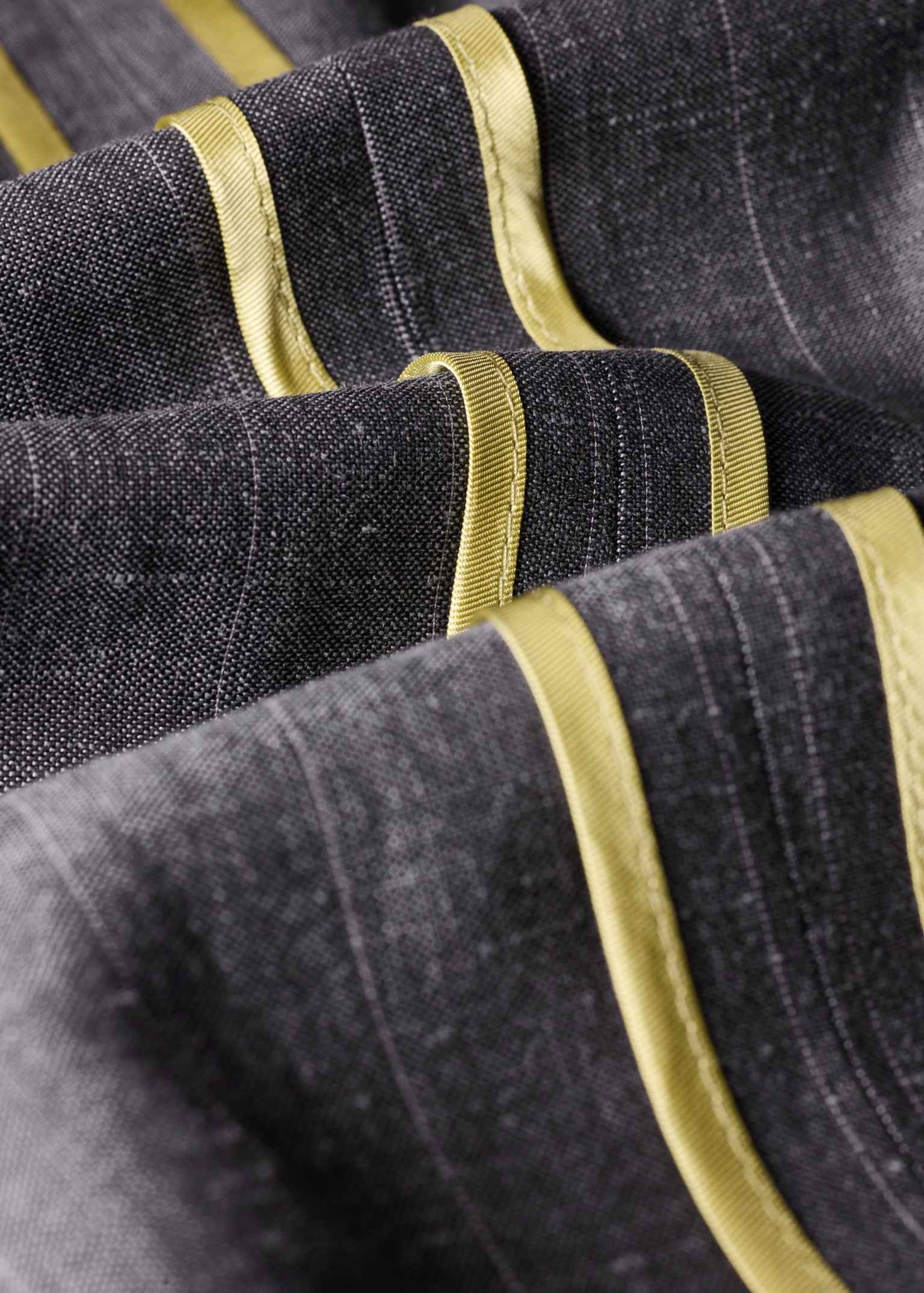 Men's Grey Wool-Linen Pinstripe Buggy-Lined Blazer