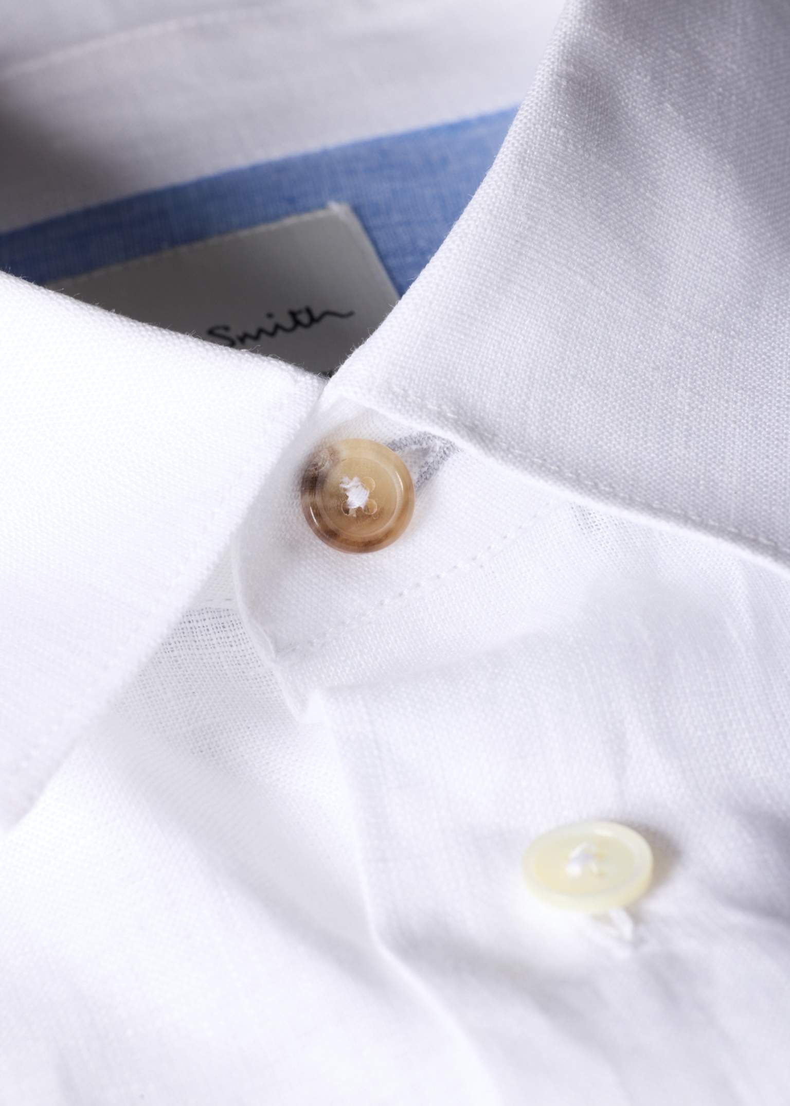 Men's White Linen Shirt