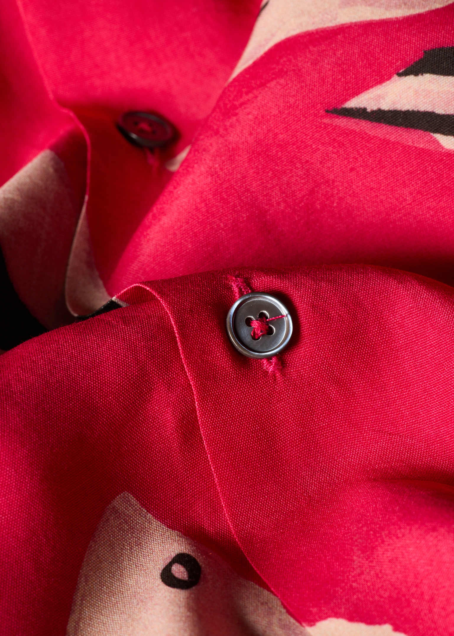 Men's Pink 'Le Peche Fish' Print Viscose Shirt