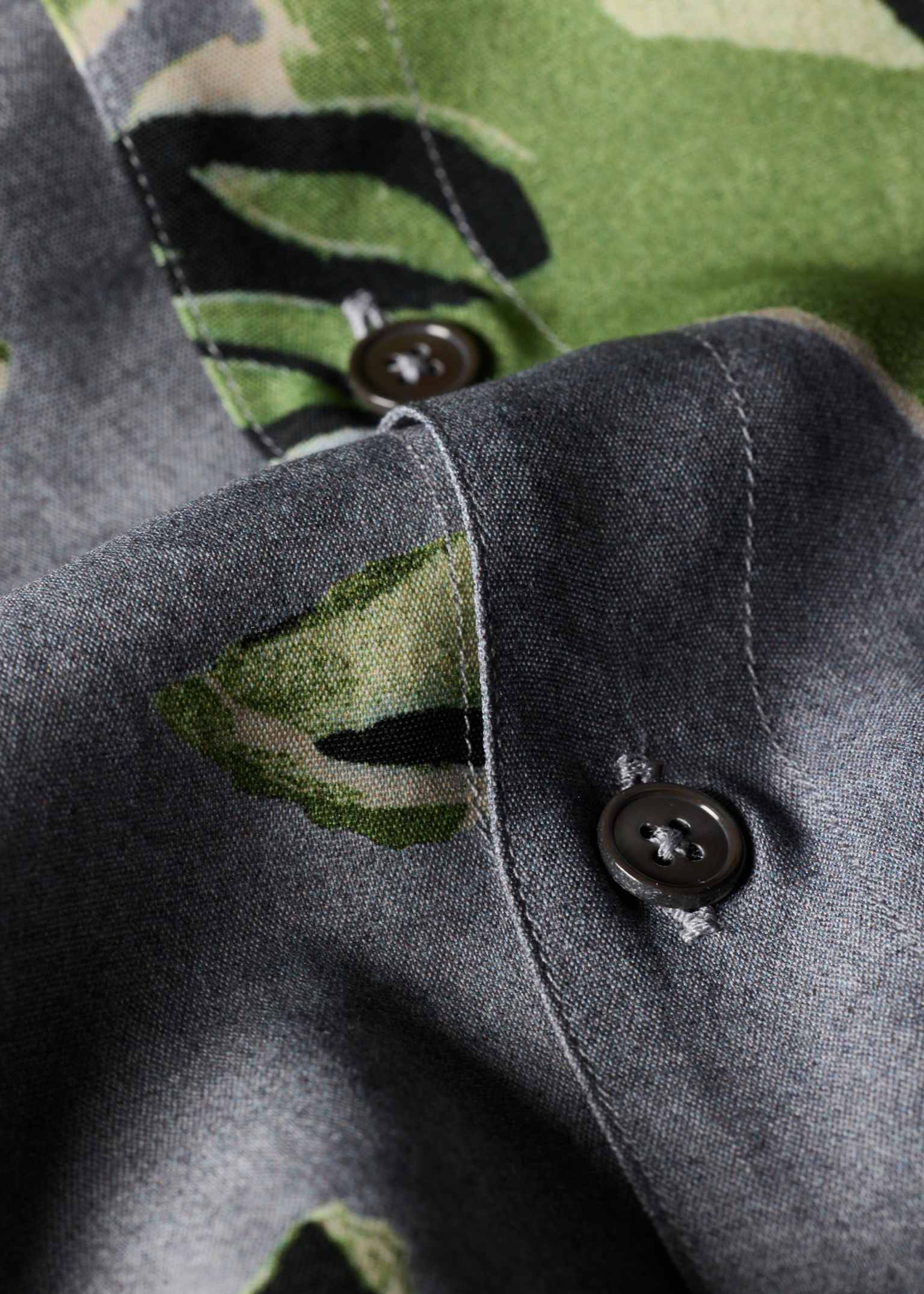 Men's Mauve 'Le Peche Fish' Print Viscose Shirt