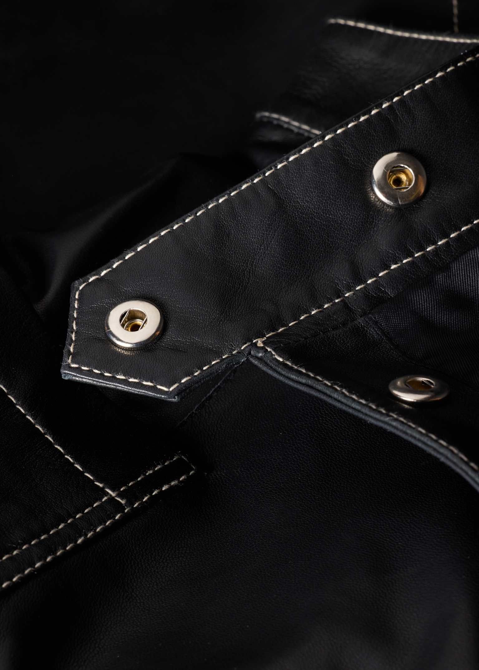 Women's Black A-Line Leather Skirt Paul Smith