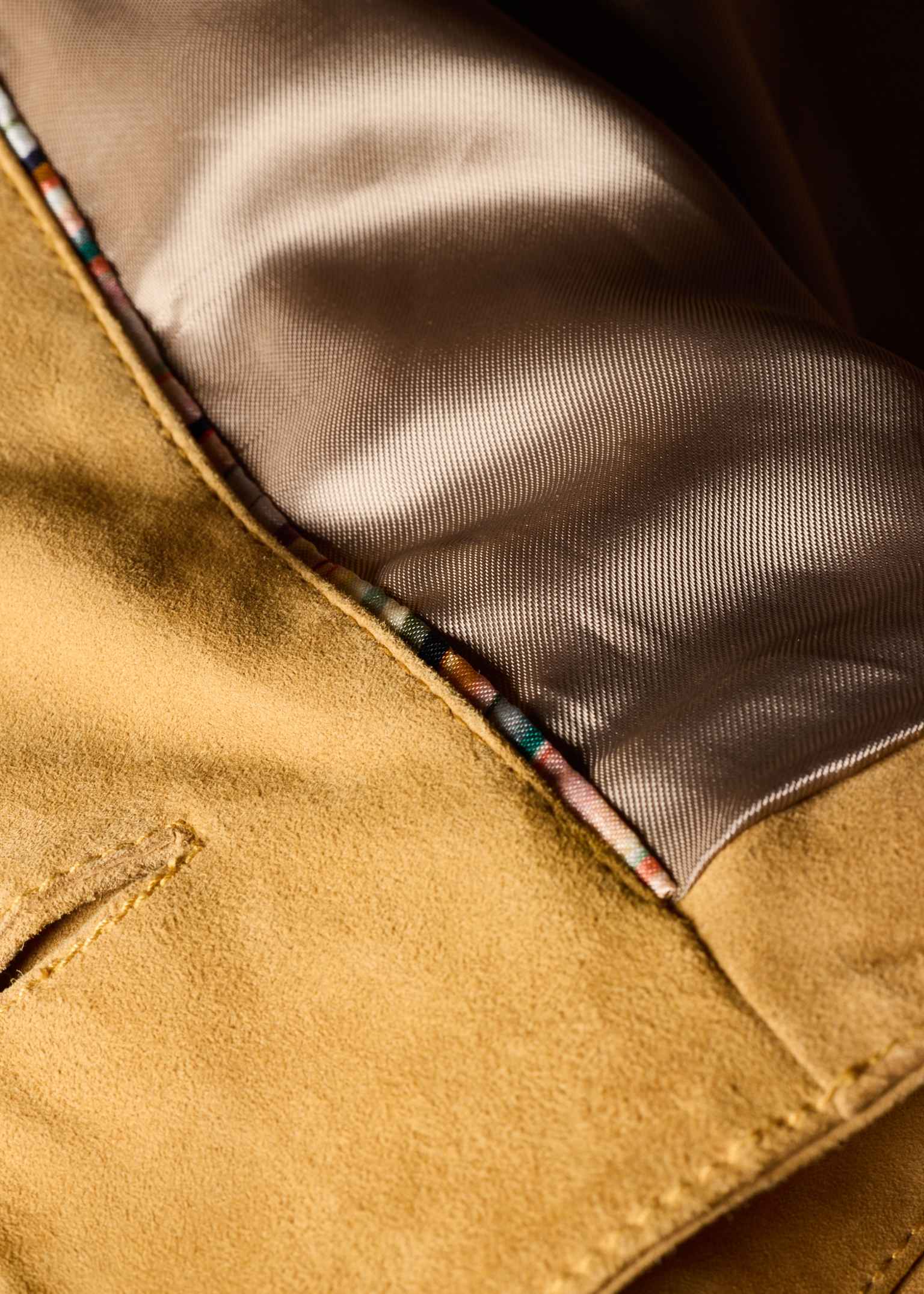 Women's Yellow Suede Jacket