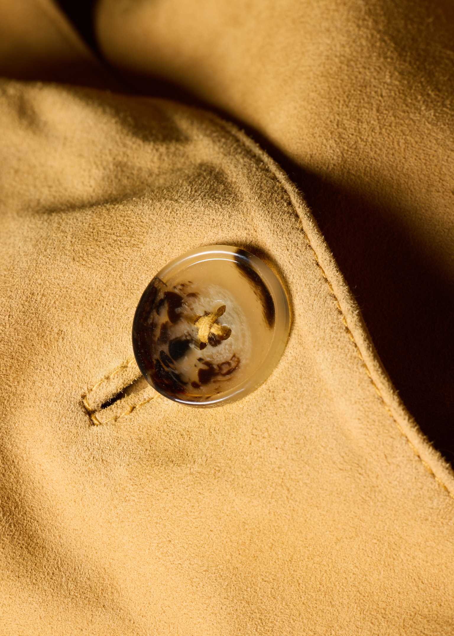 Women's Yellow Suede Jacket
