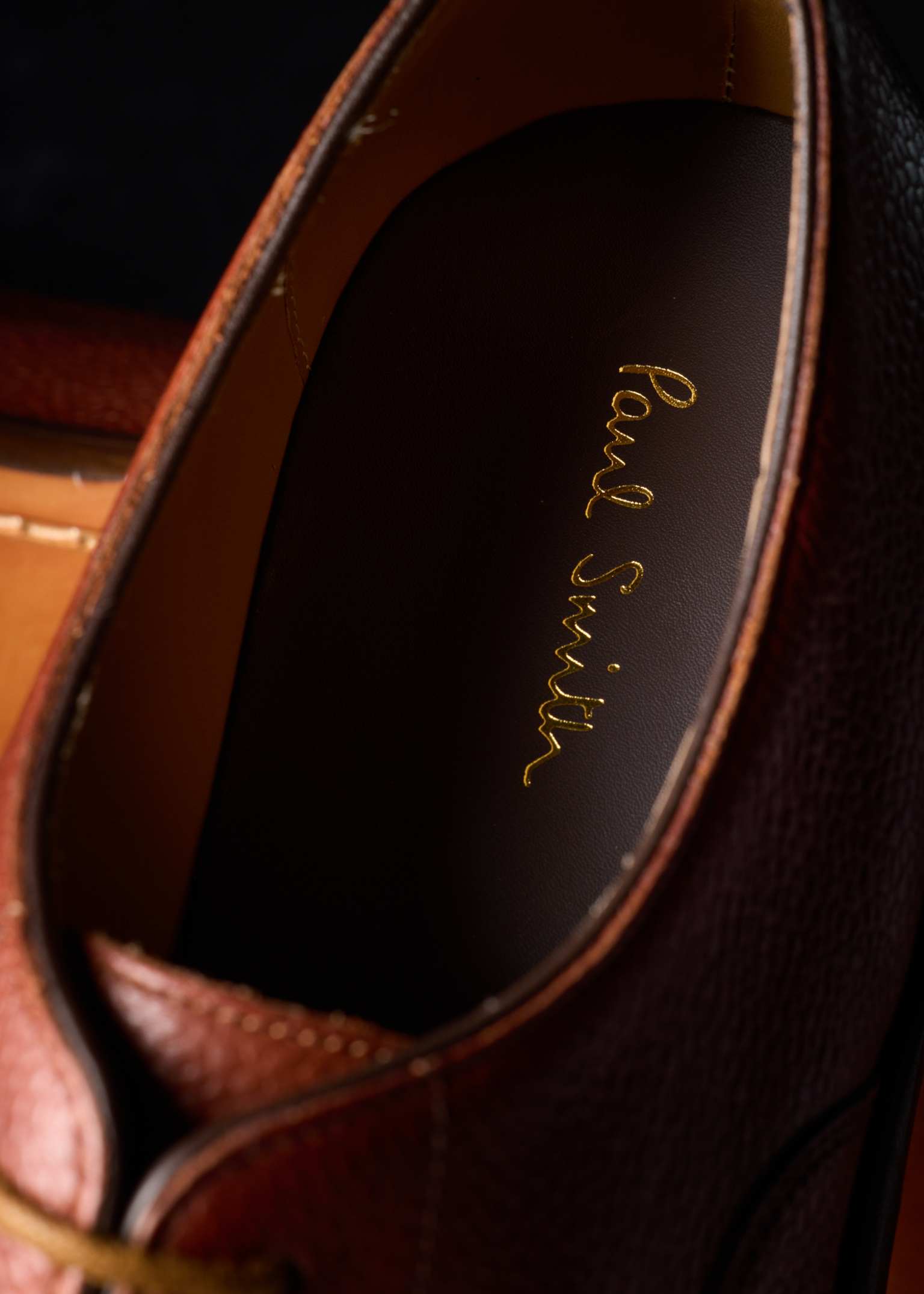 Men's Brown Grained Leather 'Jason' Shoes