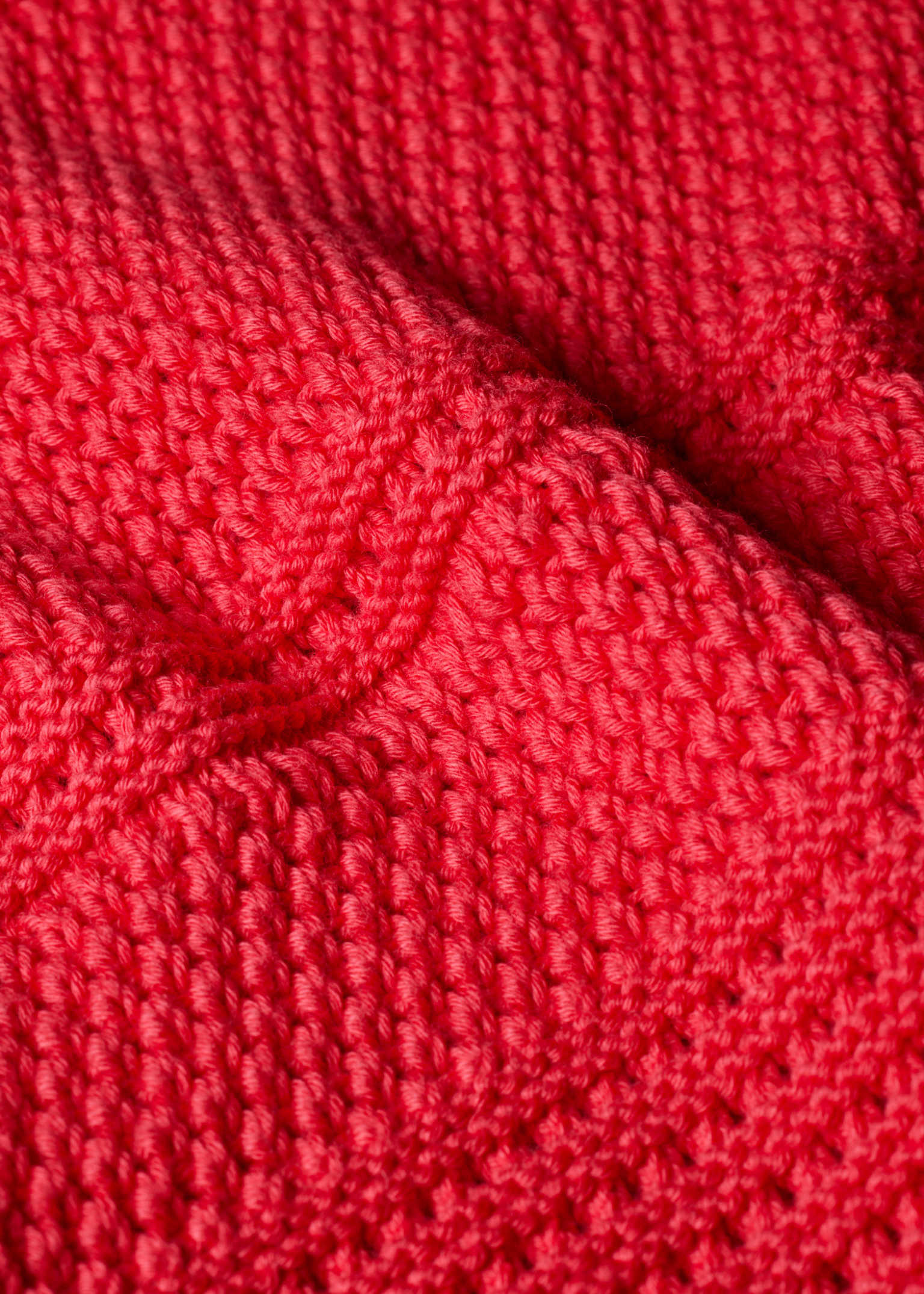 Men's Bright Pink Textured Cotton Sweater