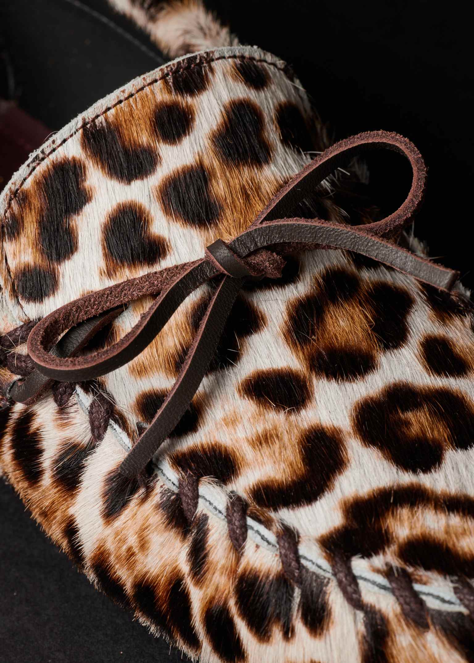 Women's 'Sonna' Leopard Print Faux Pony Moccasins