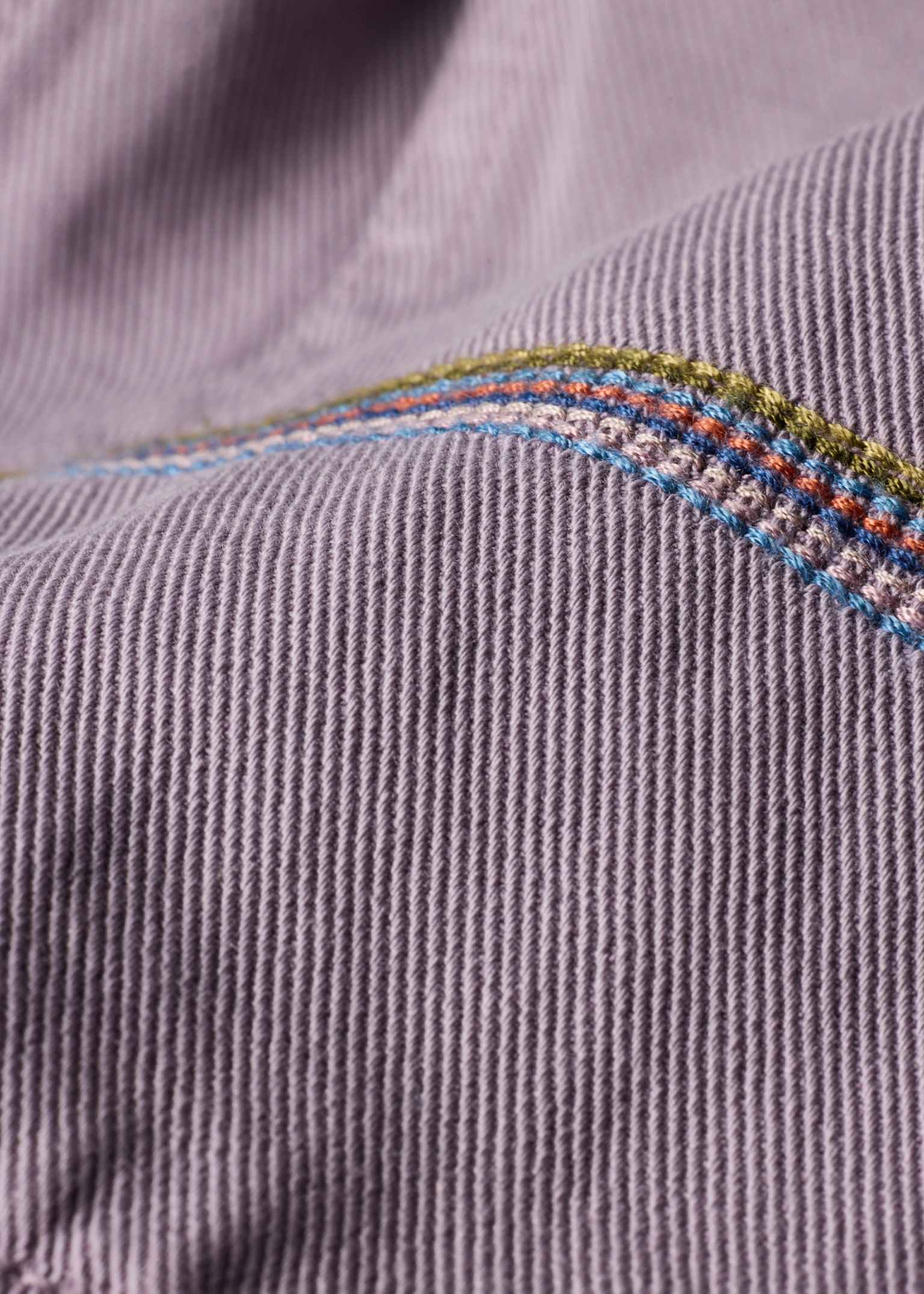 Men's Lilac Cotton-Linen Work Jacket