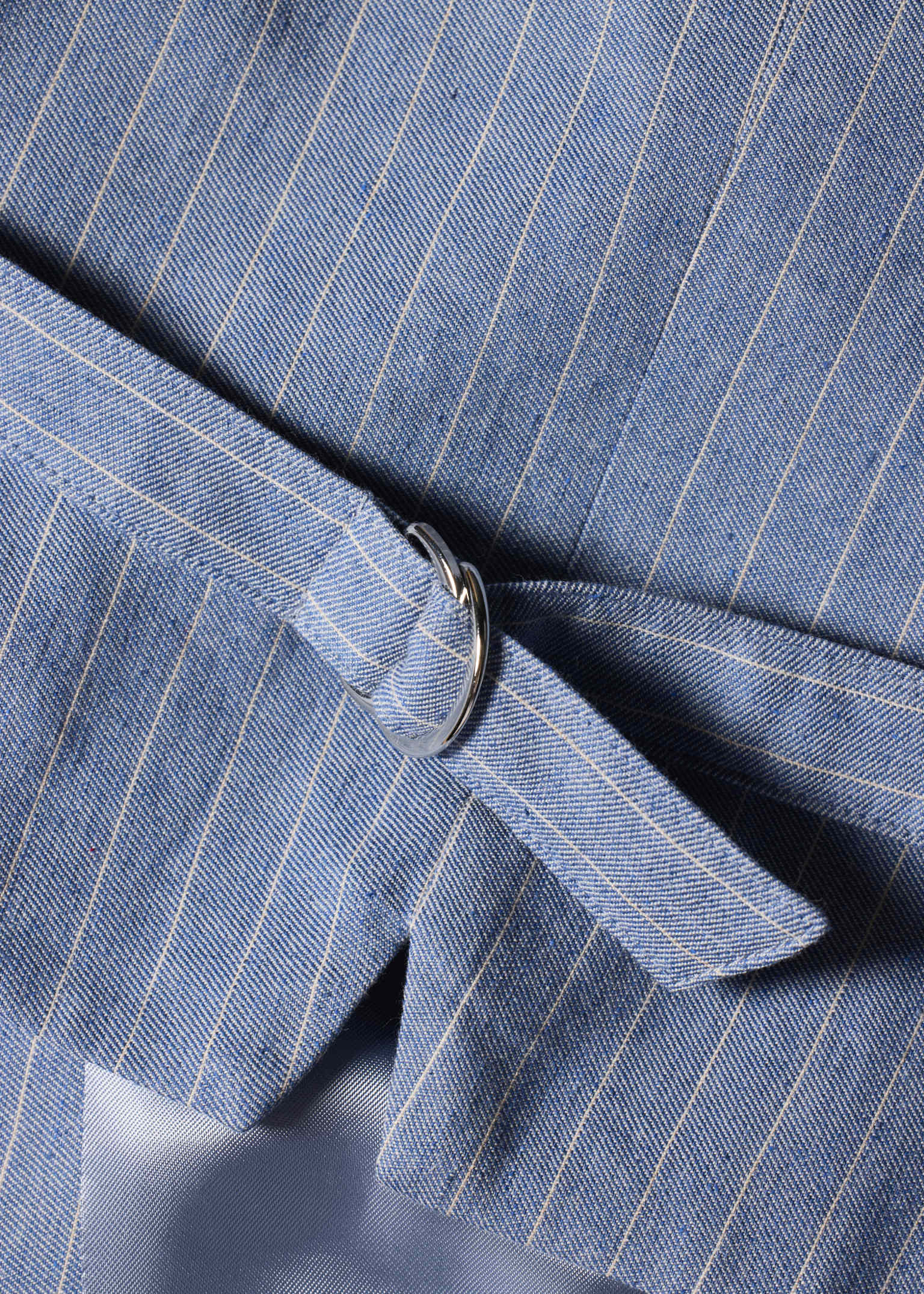 Women's Light Blue Pinstripe Waistcoat