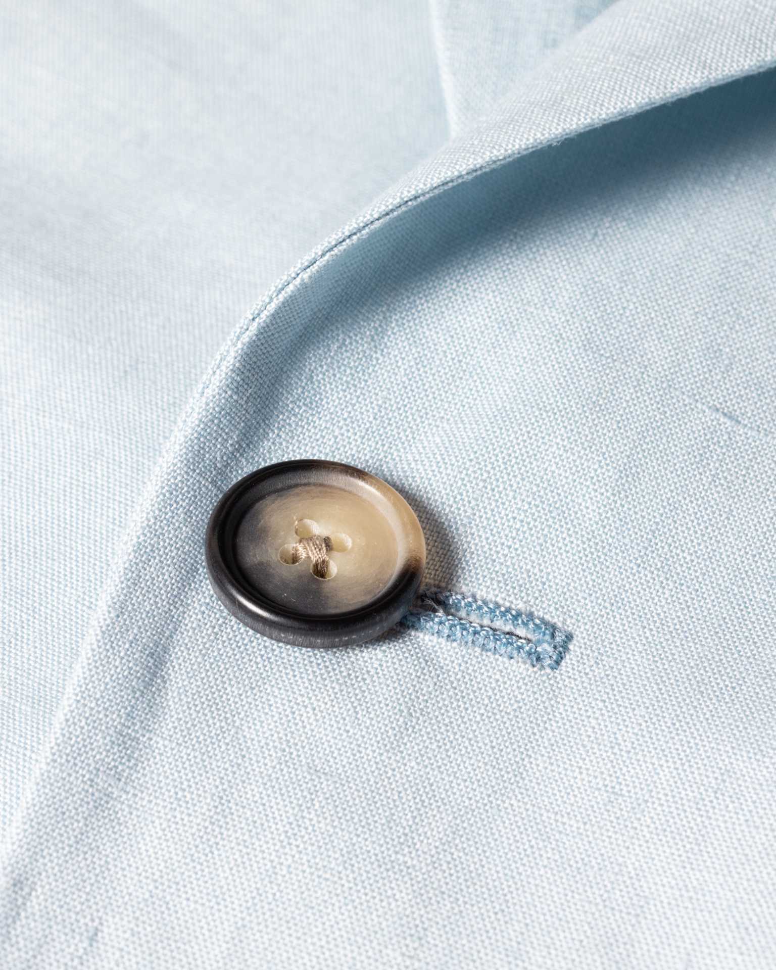 Men's Light Blue Linen Buggy-Lined Blazer