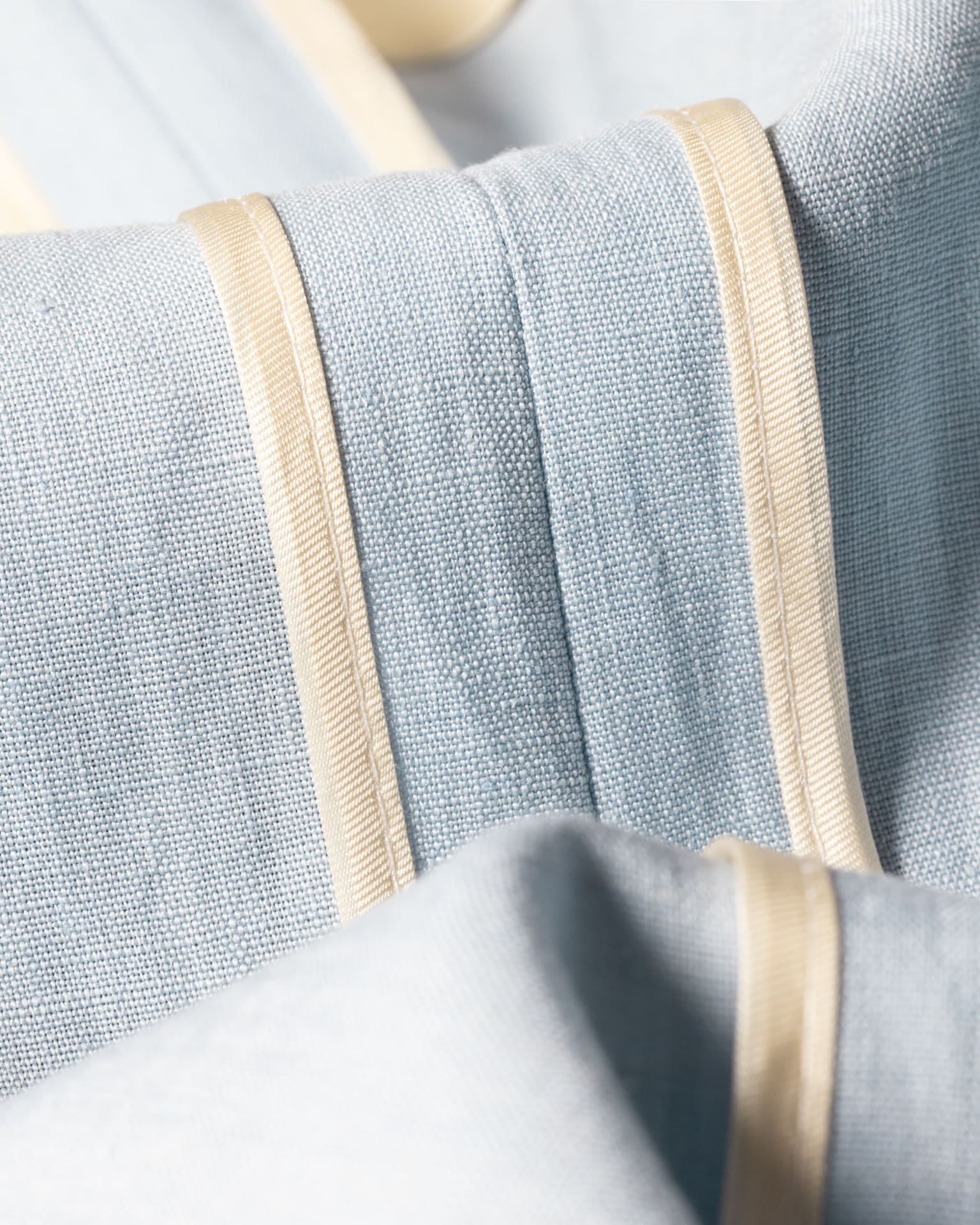 Men's Light Blue Linen Buggy-Lined Blazer