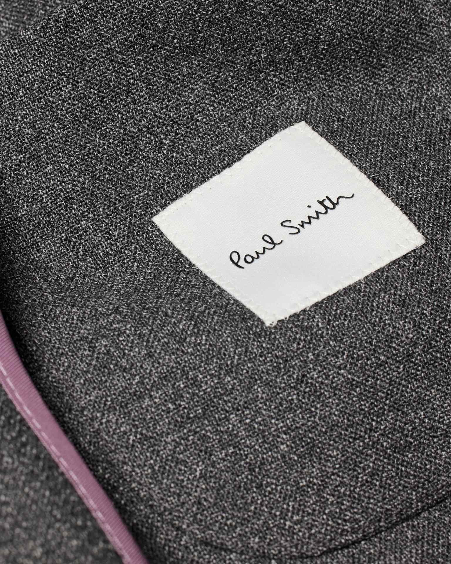 Men's Grey Wool Unlined Patch-Pocket Blazer