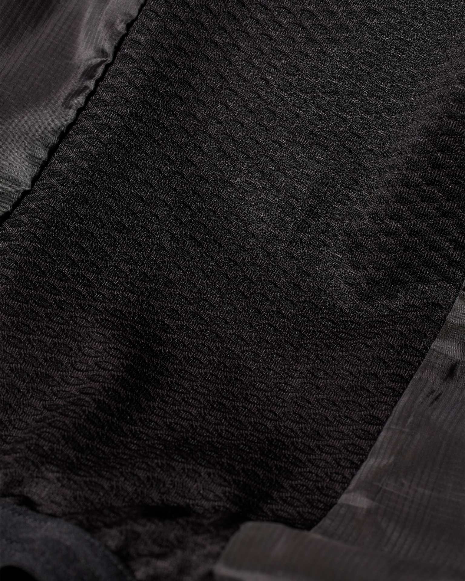 Men's Black Packable Cycling Wind Jacket