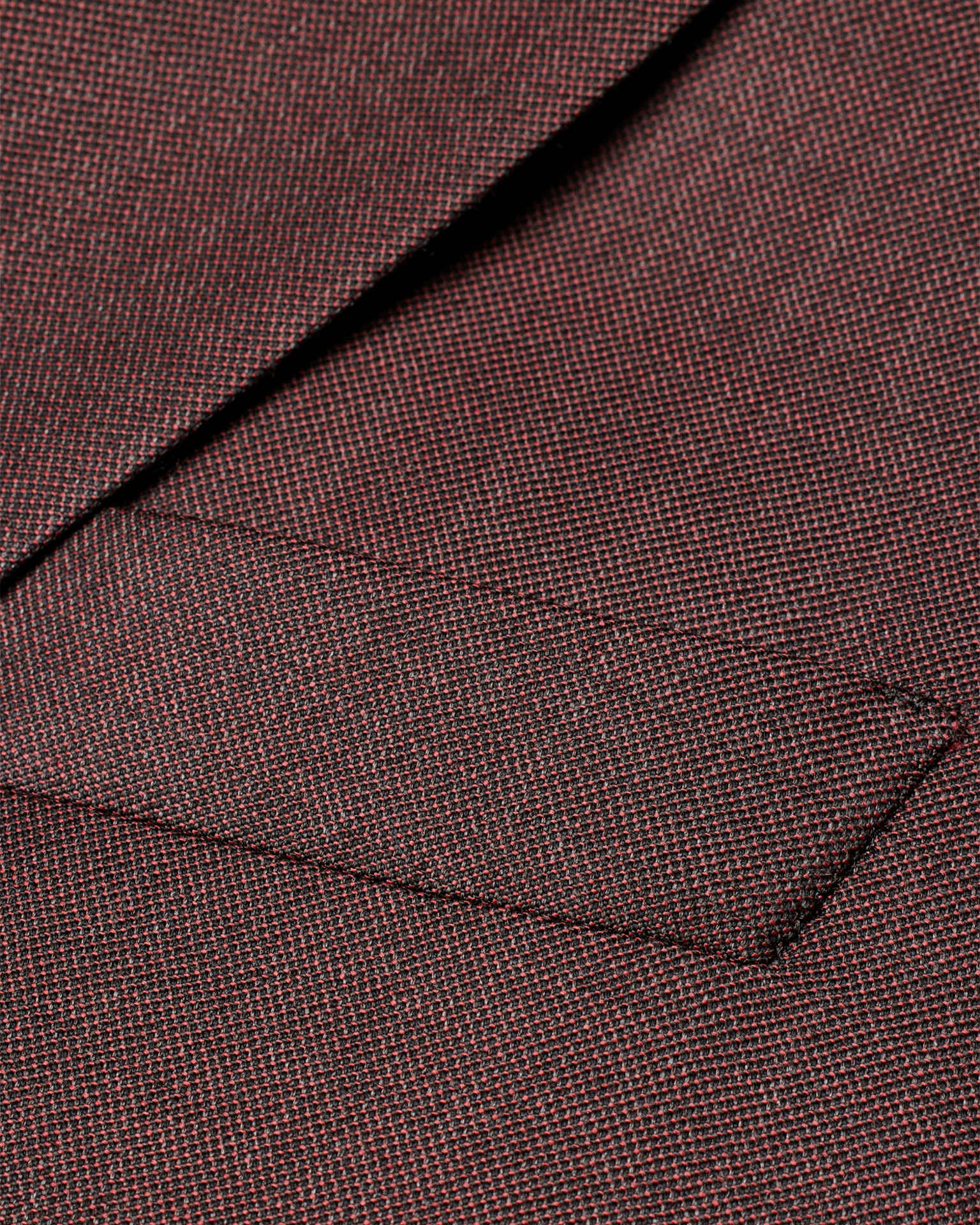The Soho - Tailored-Fit Damson Wool Sharkskin Suit