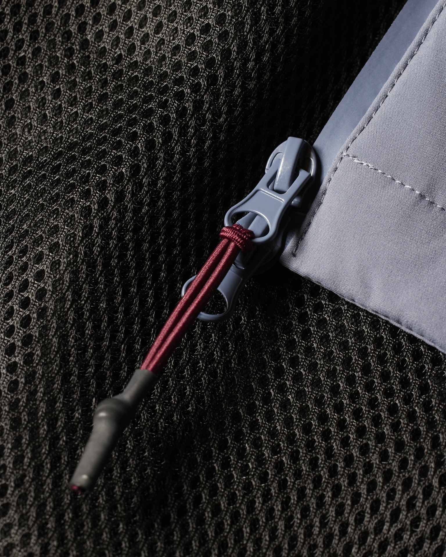 Men's Steel Grey Recycled-Polyester Windbreaker Jacket