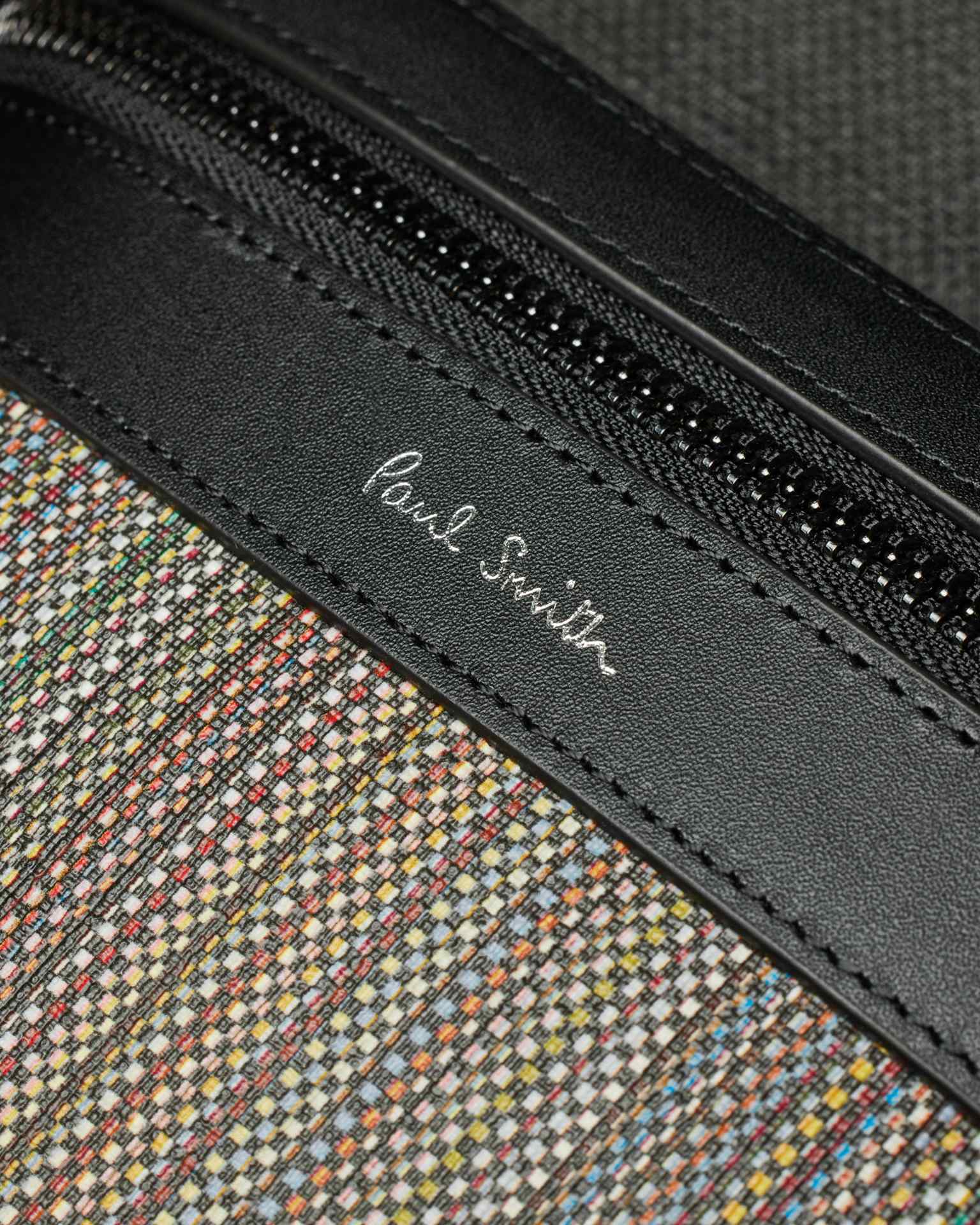 Coated Canvas 'Signature Stripe' Pocket Backpack