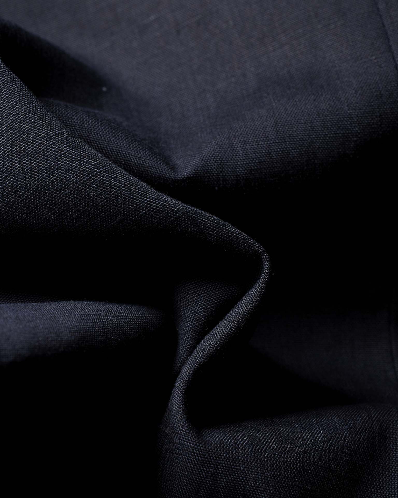 Men's Dark Navy Linen Buggy-Lined Blazer