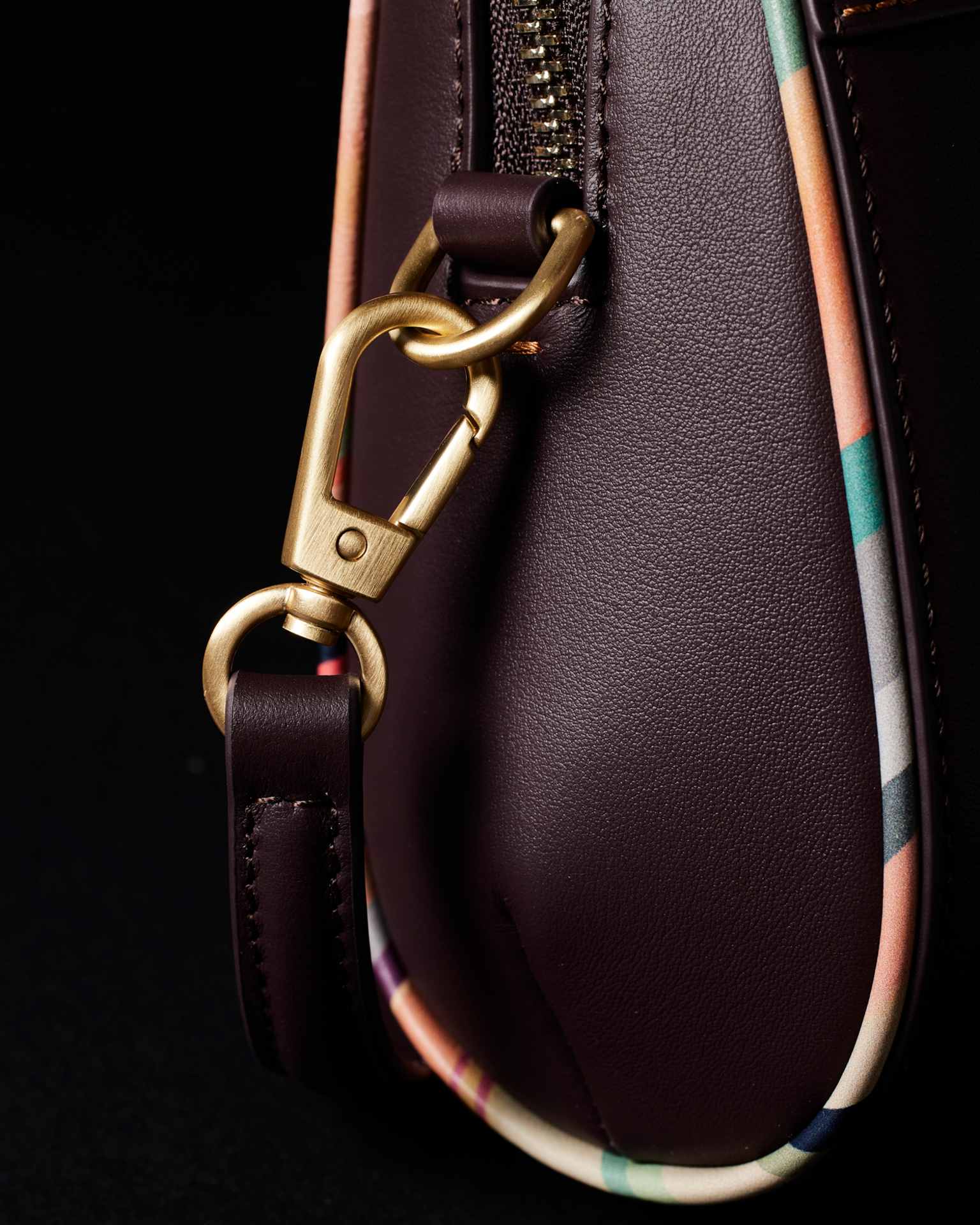 Women's Burgundy Inverted 'Dusky Swirl' Shoulder Bag