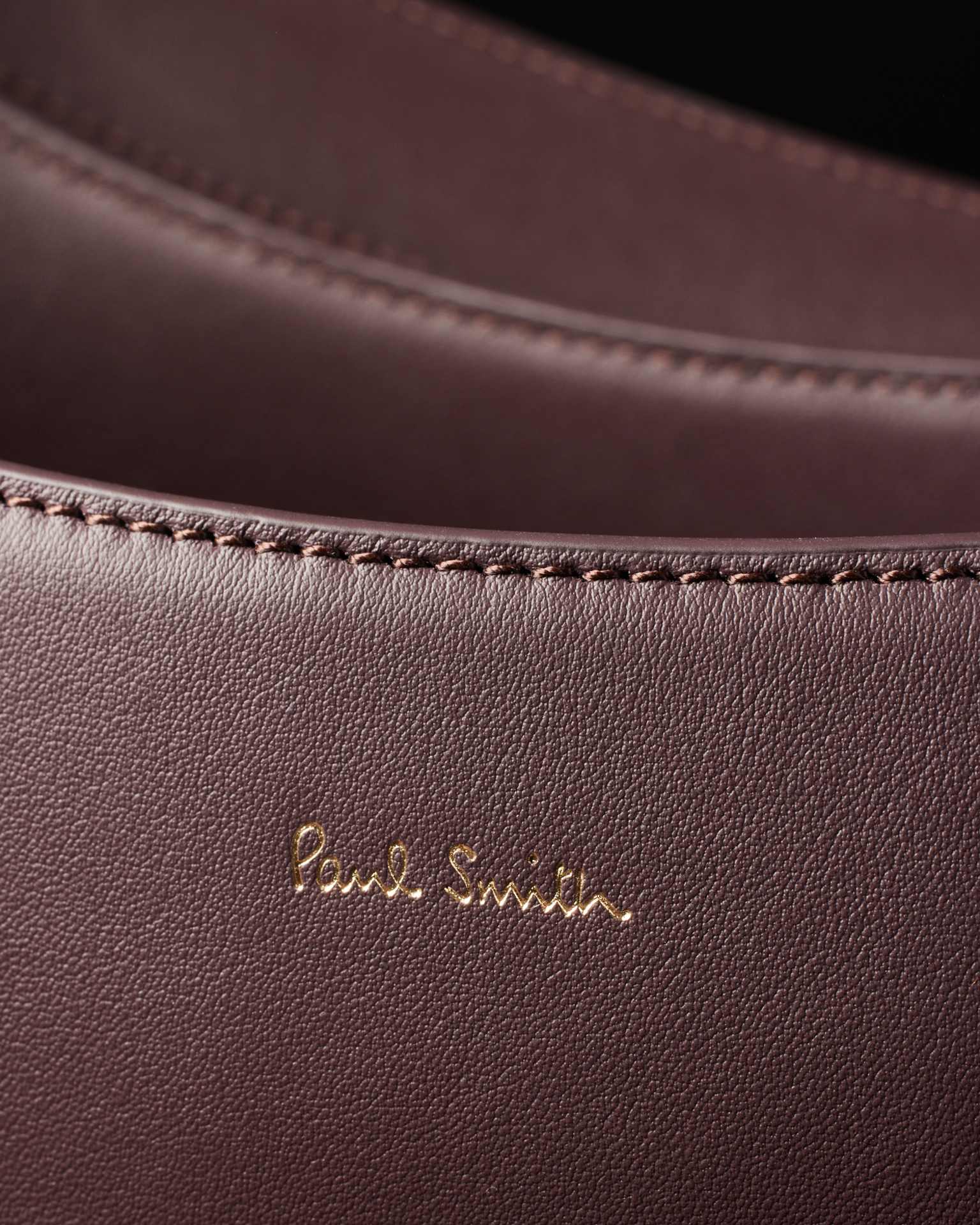 Women's Burgundy Inverted 'Dusky Swirl' Shopper Bag