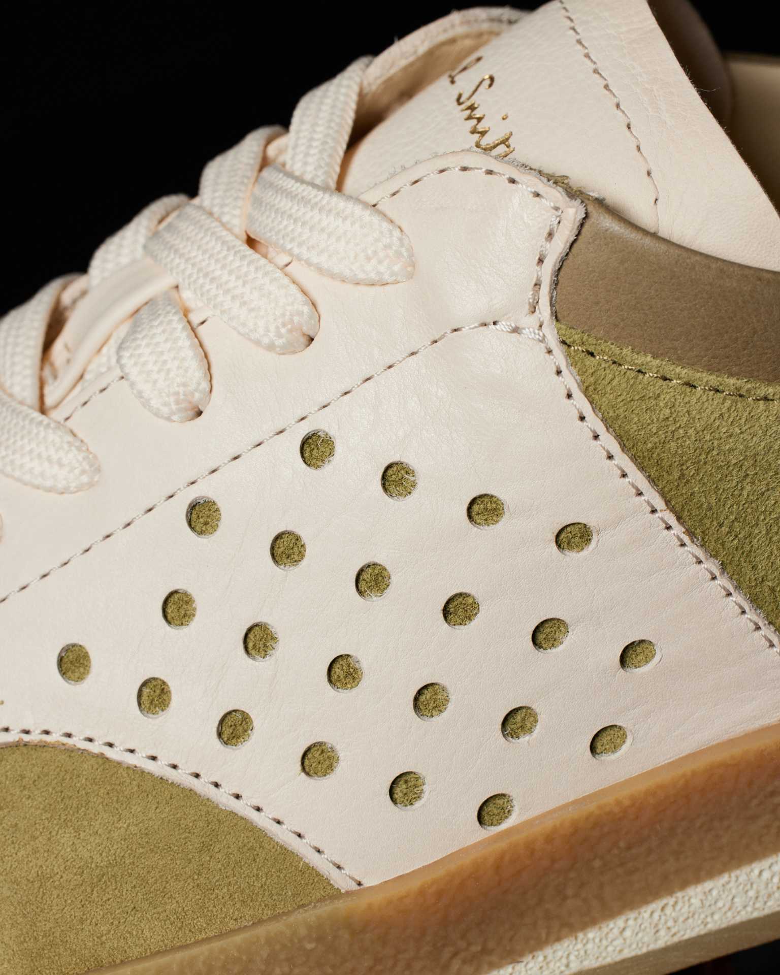 Women's Moss Green 'Zephyr' Leather Trainers