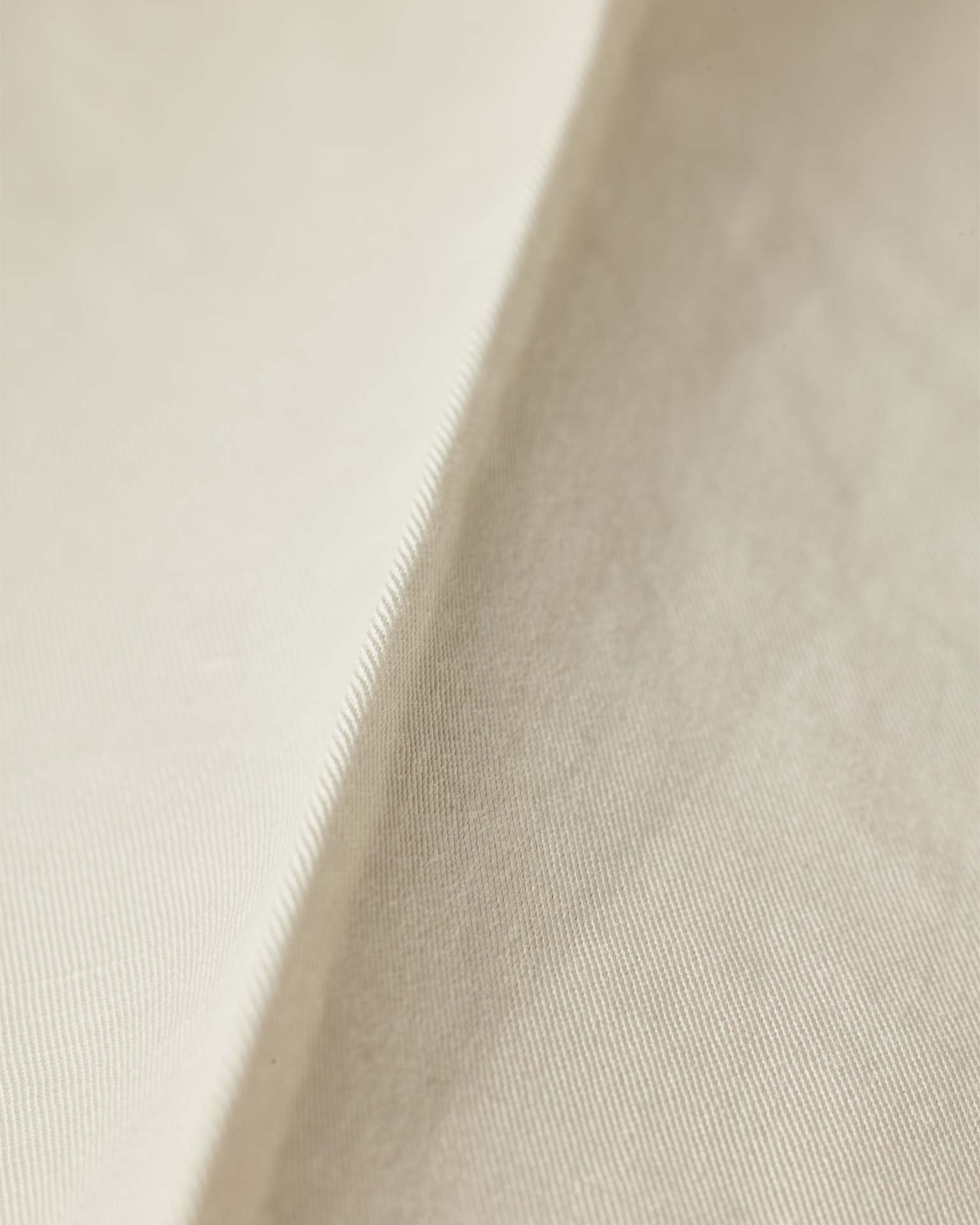 Men's White Cotton-Linen Twill Trousers