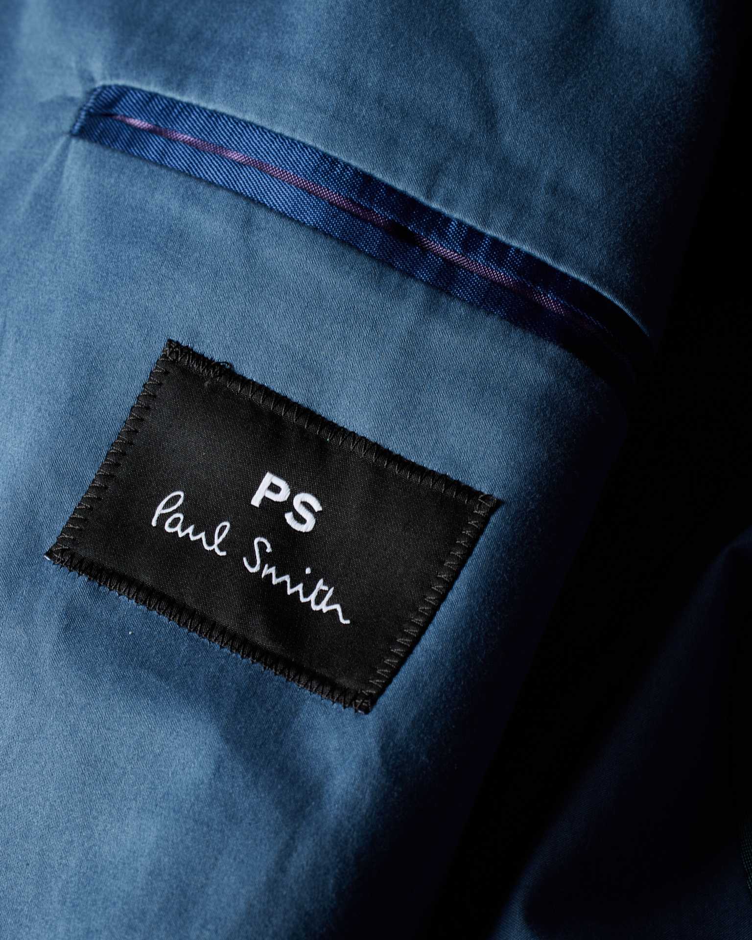 Men's Blue Stretch-Cotton Buggy-Lined Blazer