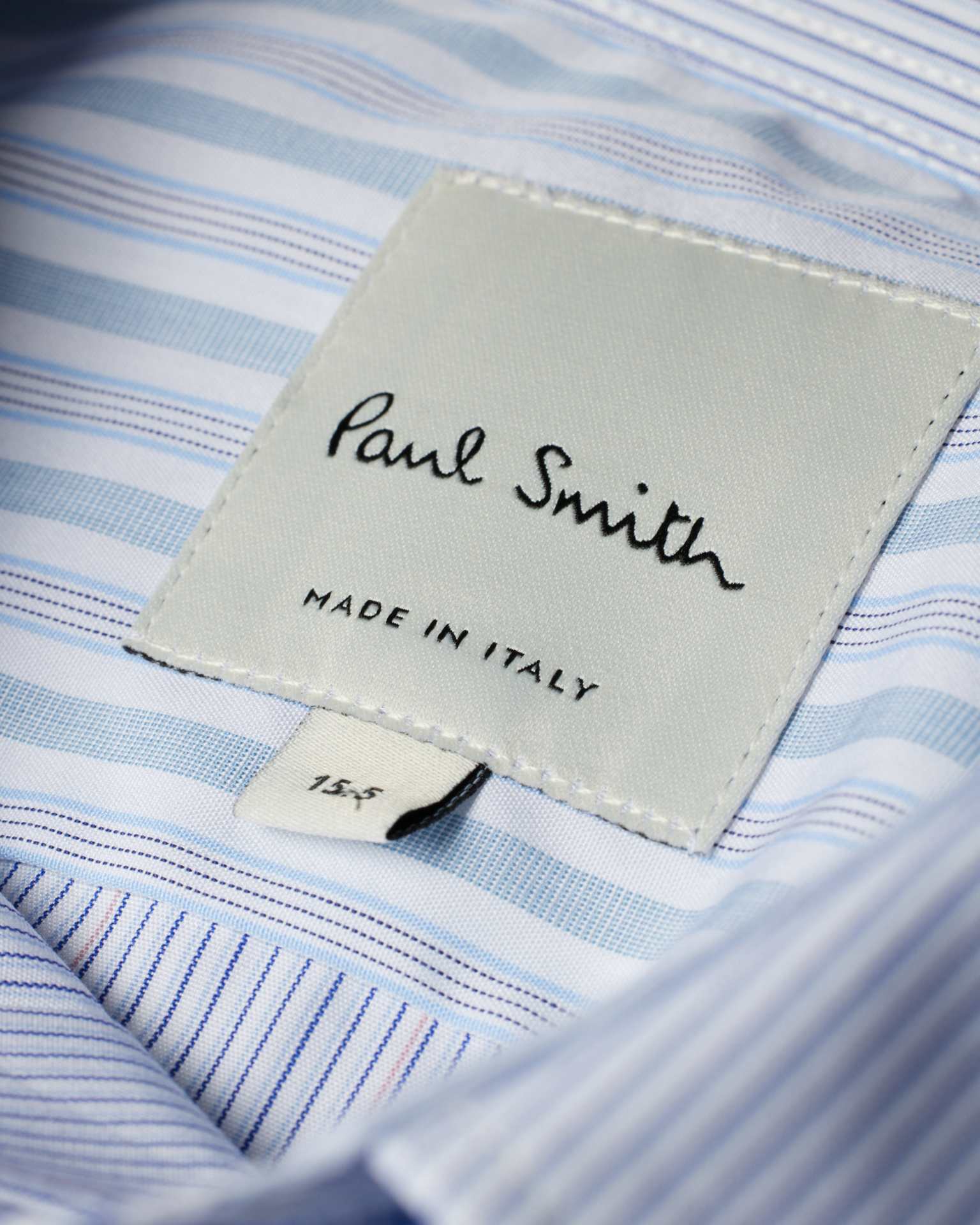 Men's Tailored-Fit White Fine Stripe Shirt