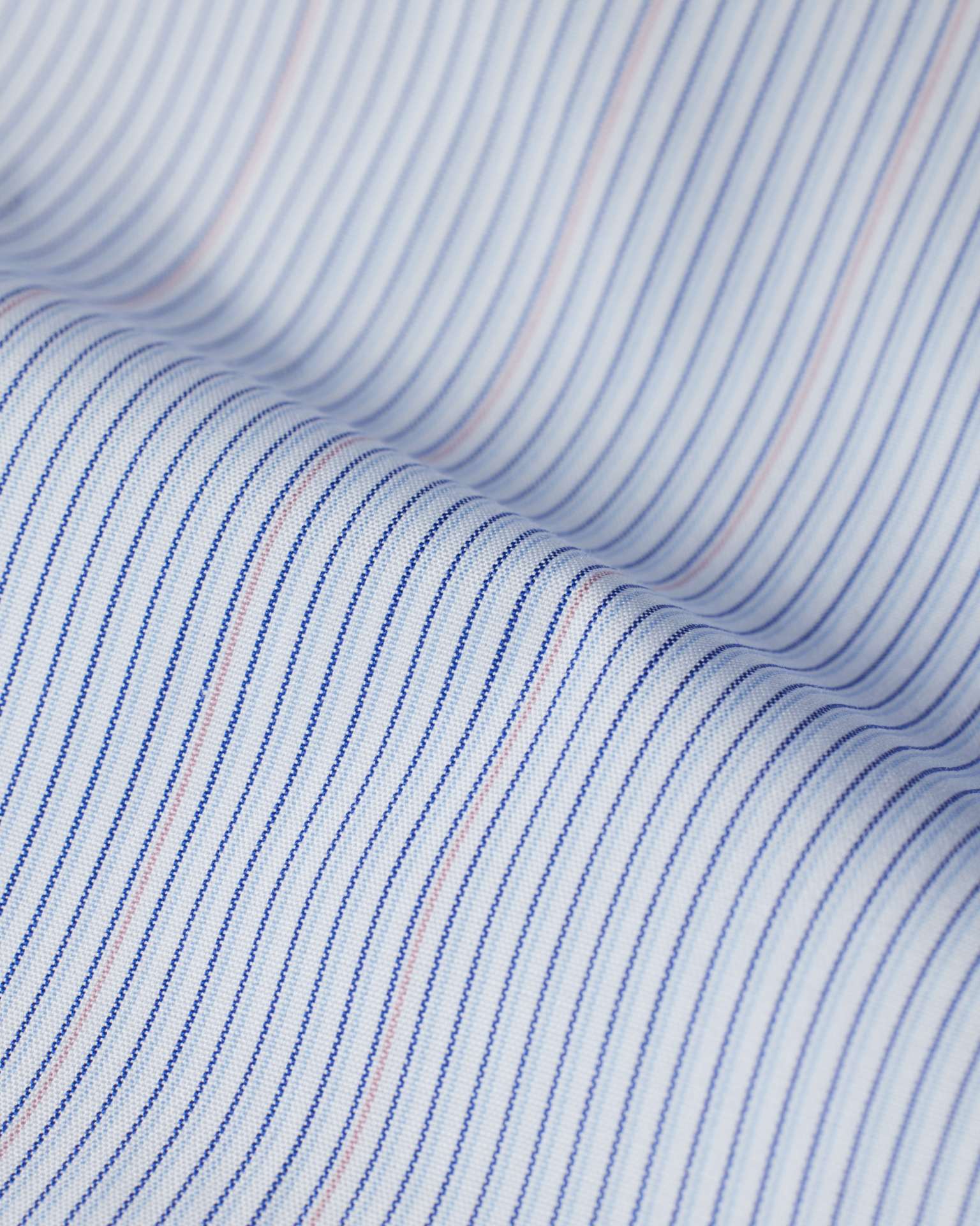 Men's Tailored-Fit White Fine Stripe Shirt