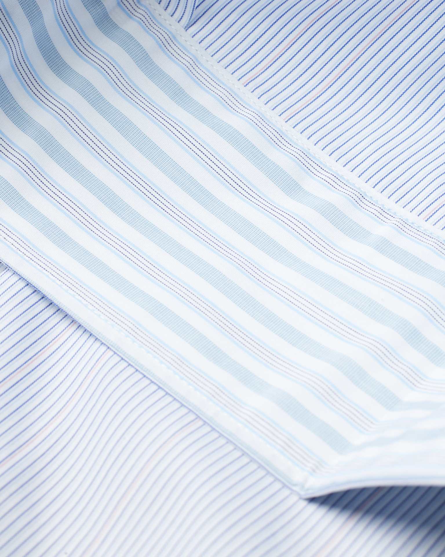 Men's Tailored-Fit White Fine Stripe Shirt