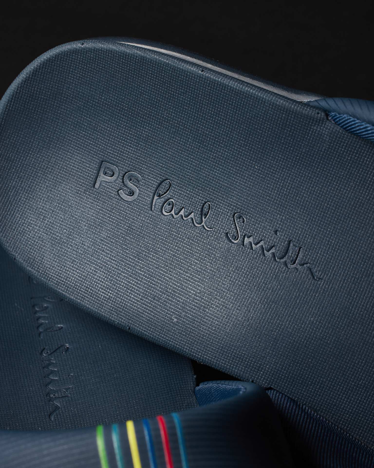 Men's Navy 'Powell' 'Sports Stripe' Slides