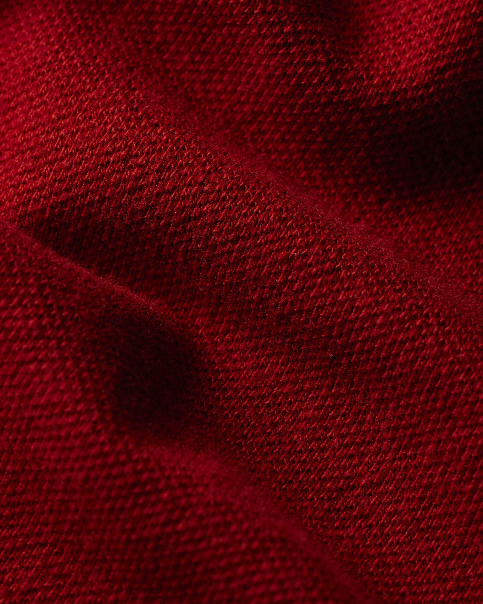 Men's Red Cotton-Linen Polo Shirt