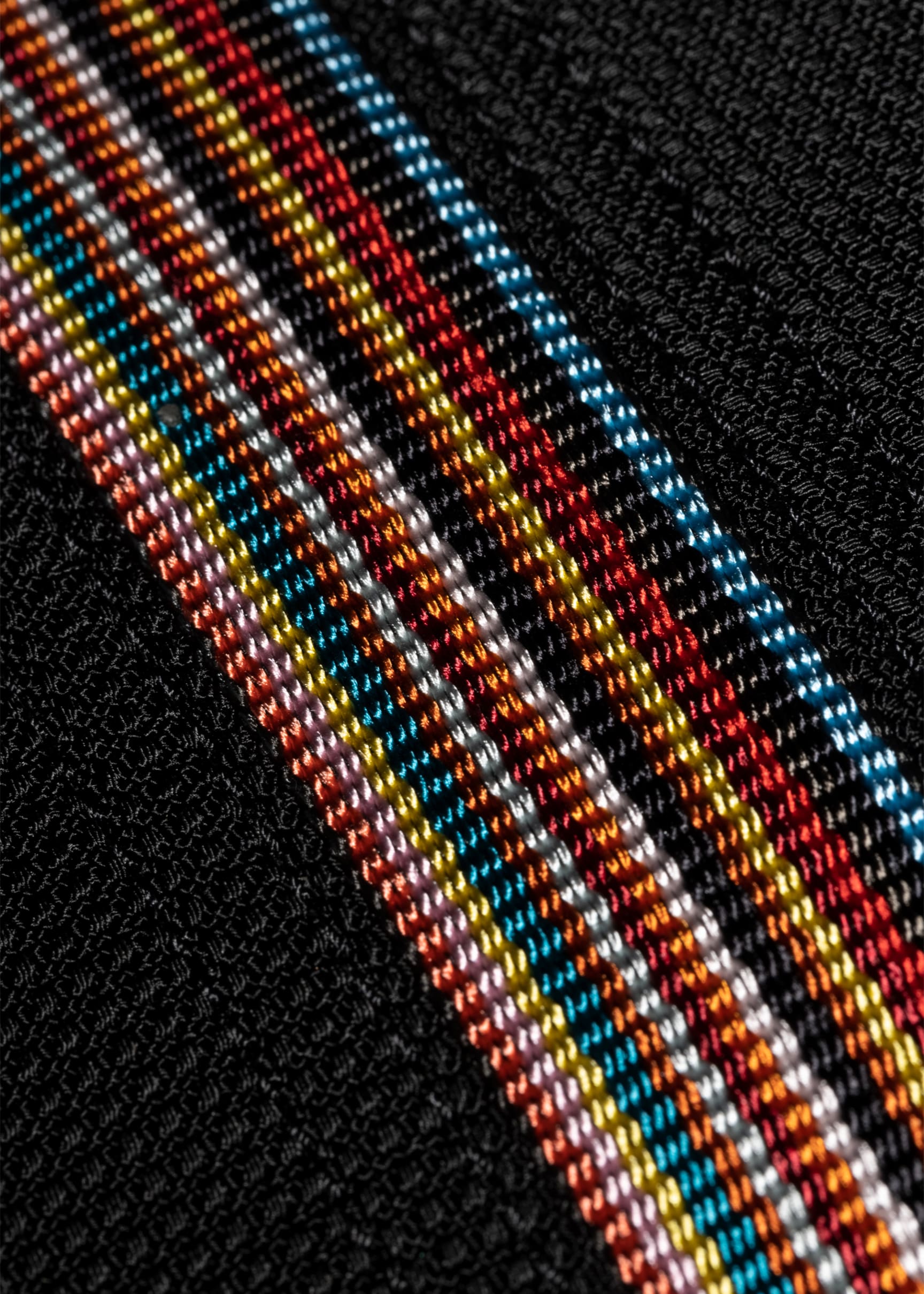 Black 'Signature Stripe' Backpack