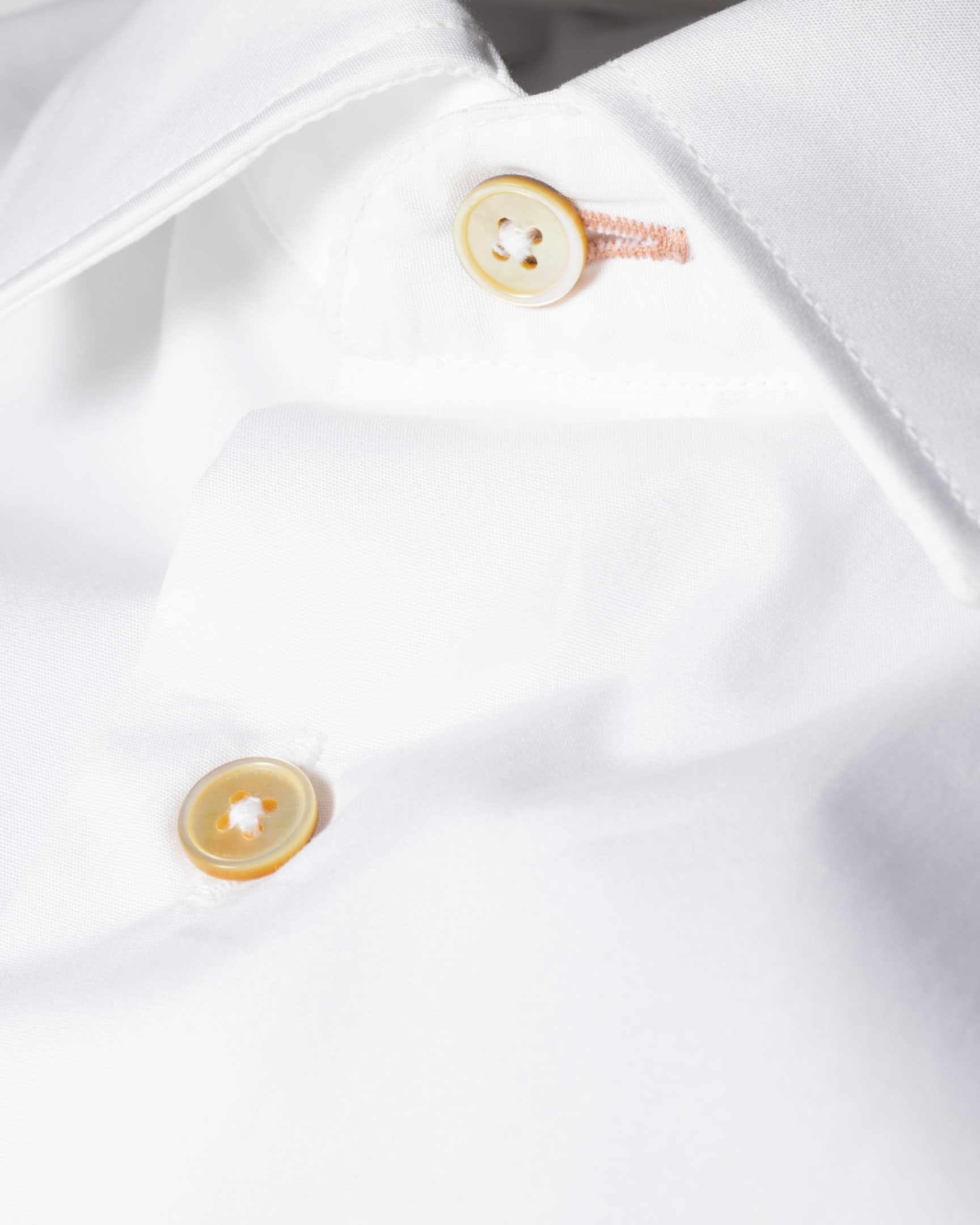 Men's Tailored-Fit White 'Signature Stripe' Cuff Shirt