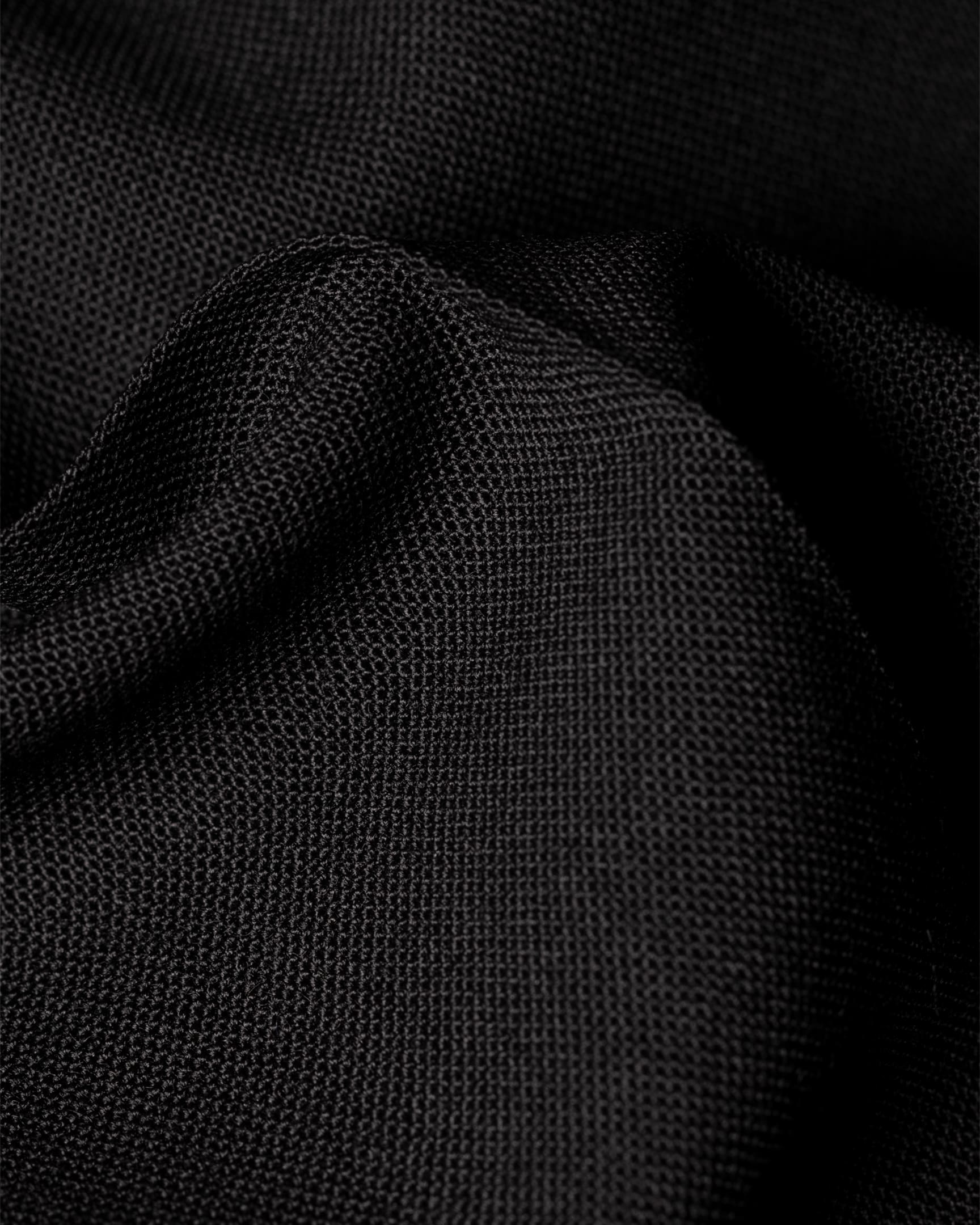 Women's Black Wool Hopsack Trousers