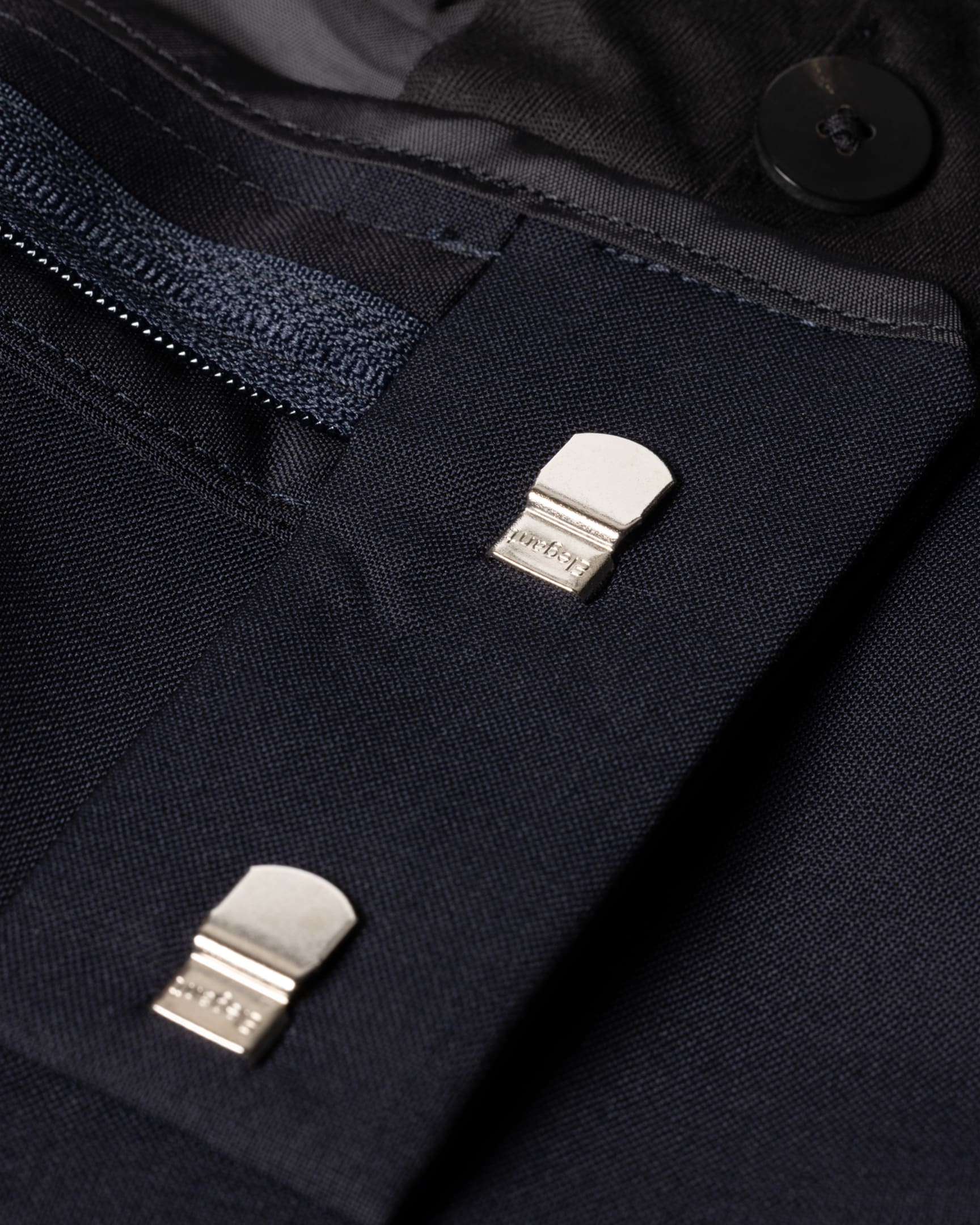 Slim-Fit Navy Wool-Mohair Evening Trousers
