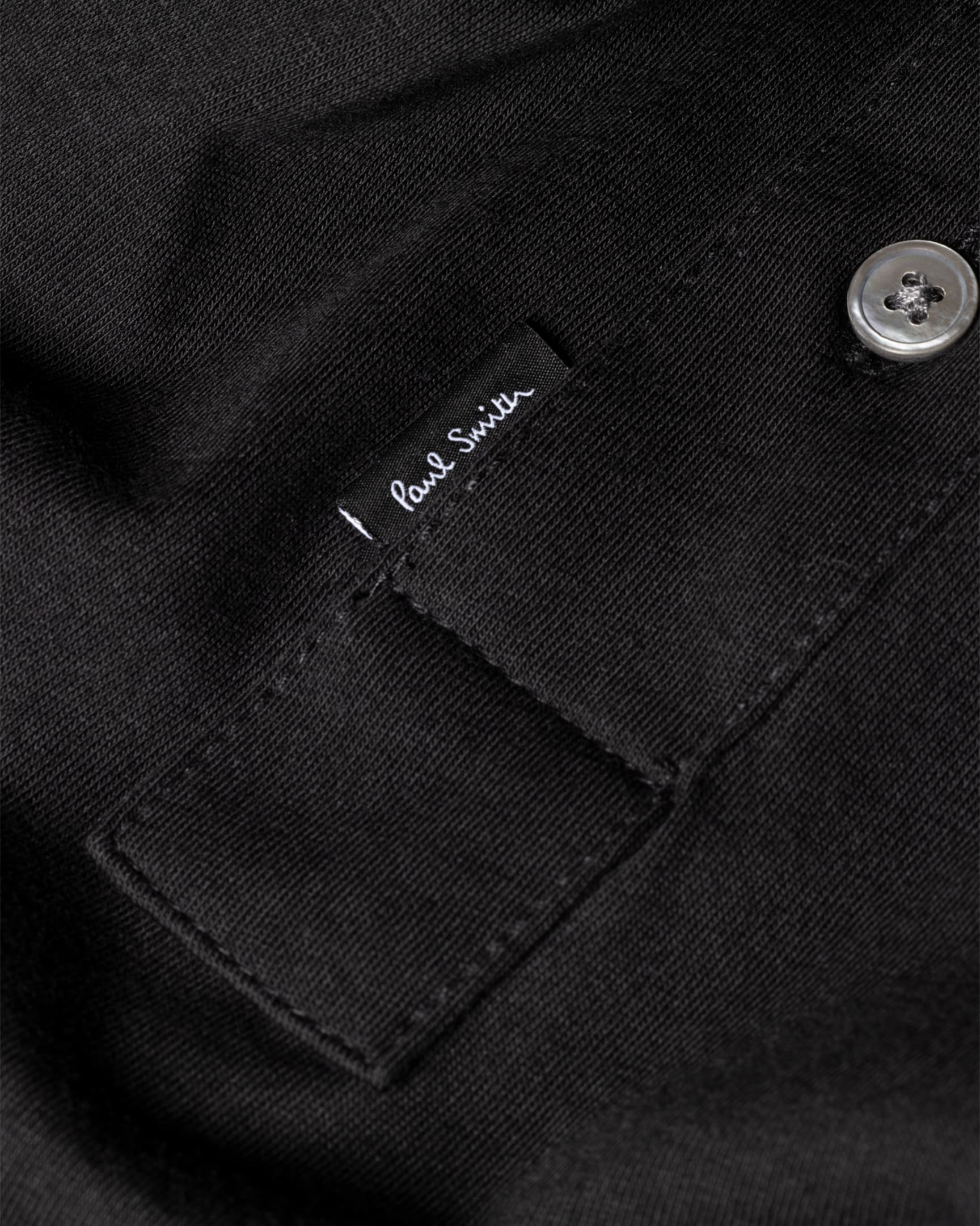 Men's Black Organic Cotton Polo Shirt