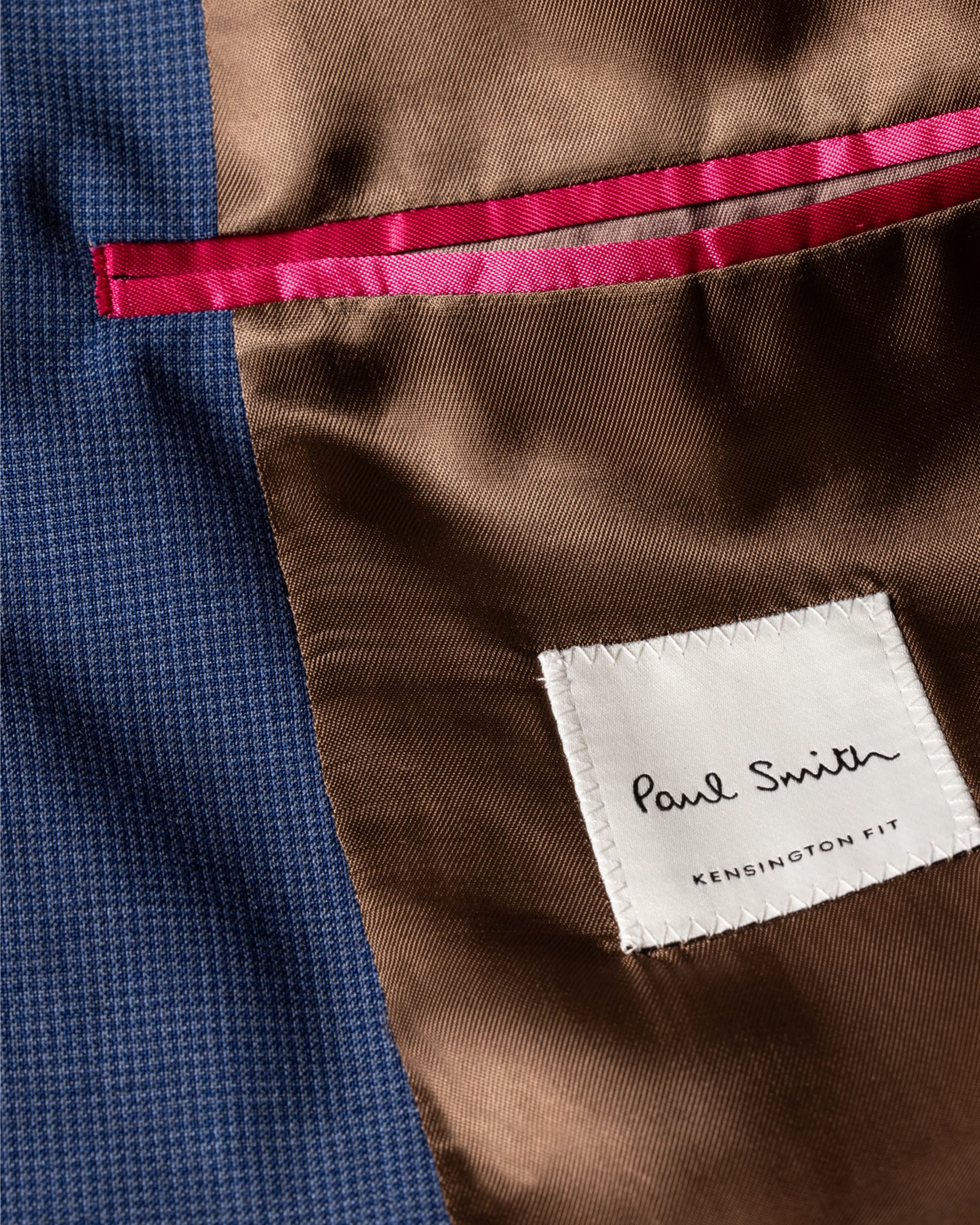 The Kensington - Slim-Fit Mid Blue Micro Check Wool Suit