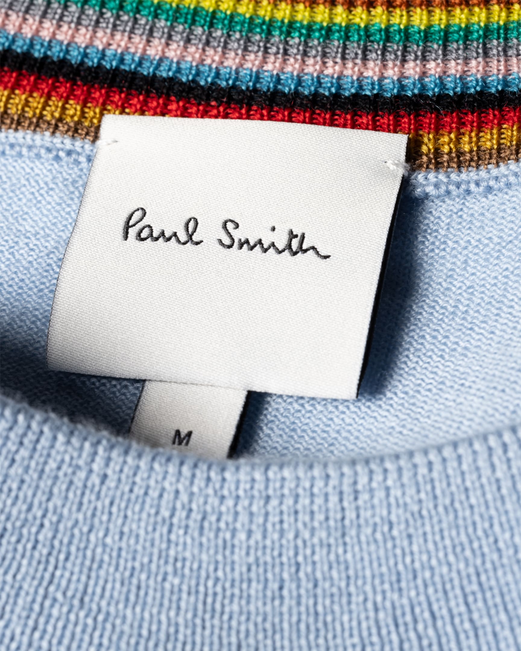 Men's Pale Blue Merino Wool Sweater