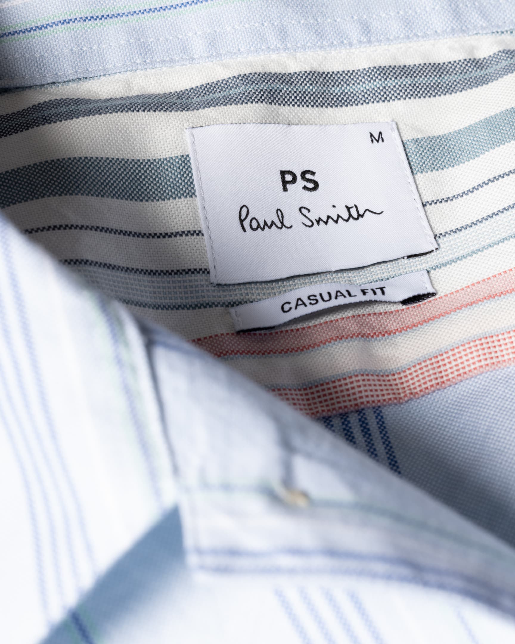 Men's Light Blue Stripe Organic Cotton Short-Sleeve Shirt