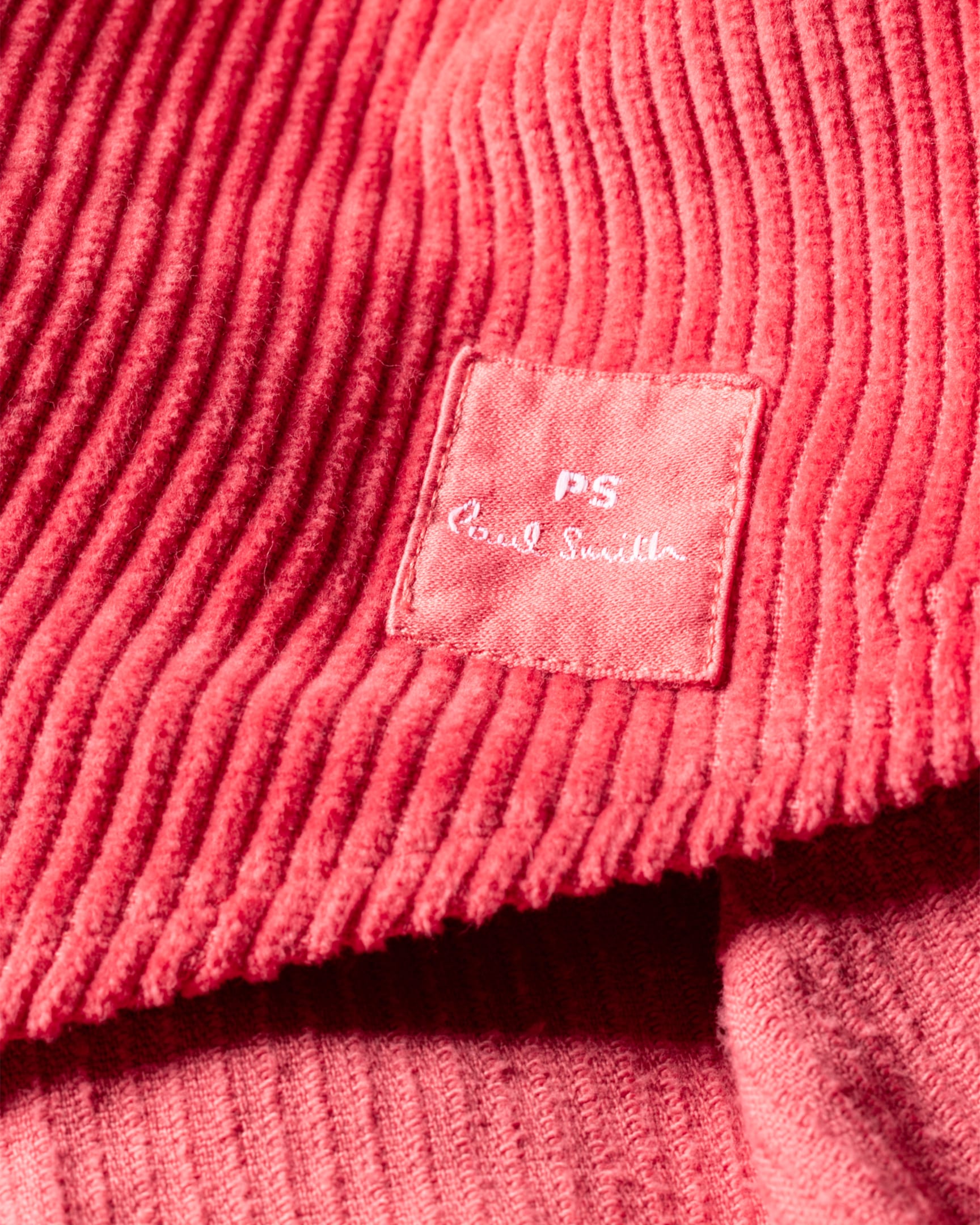 Men's Pink Organic Cotton Corduroy Overshirt