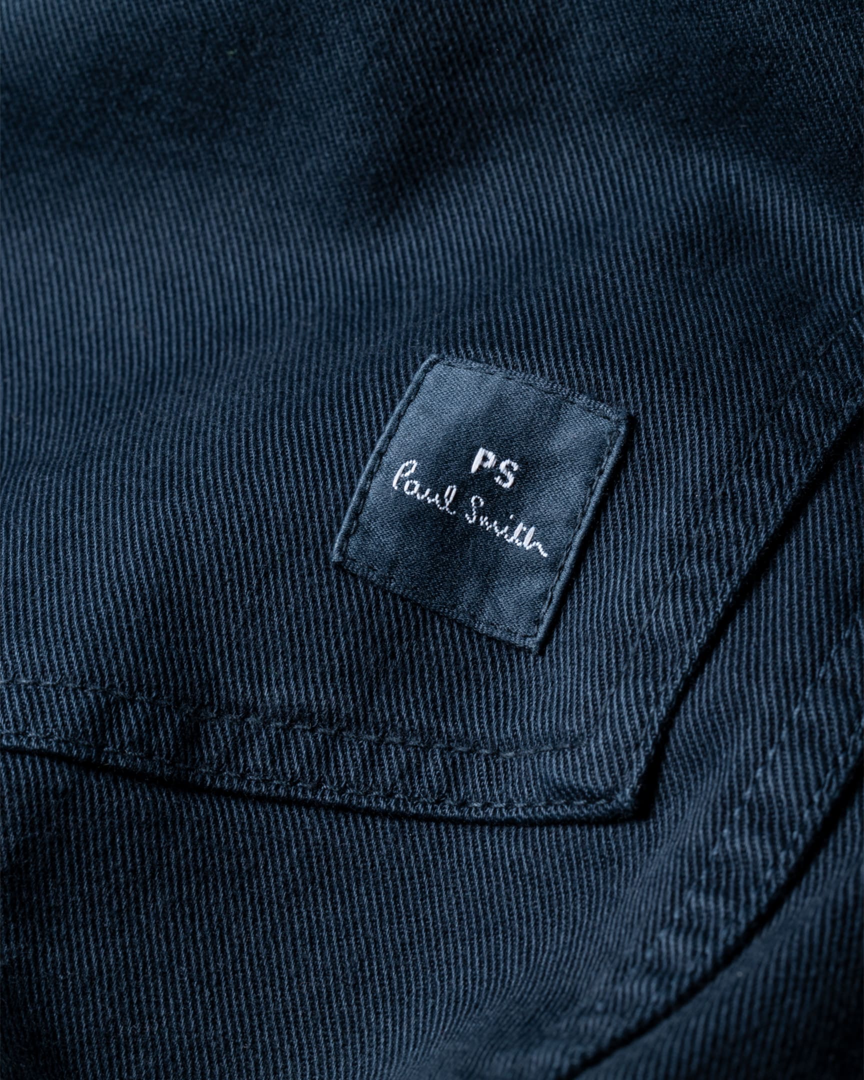 Men's Navy Stretch-Cotton Chore Jacket