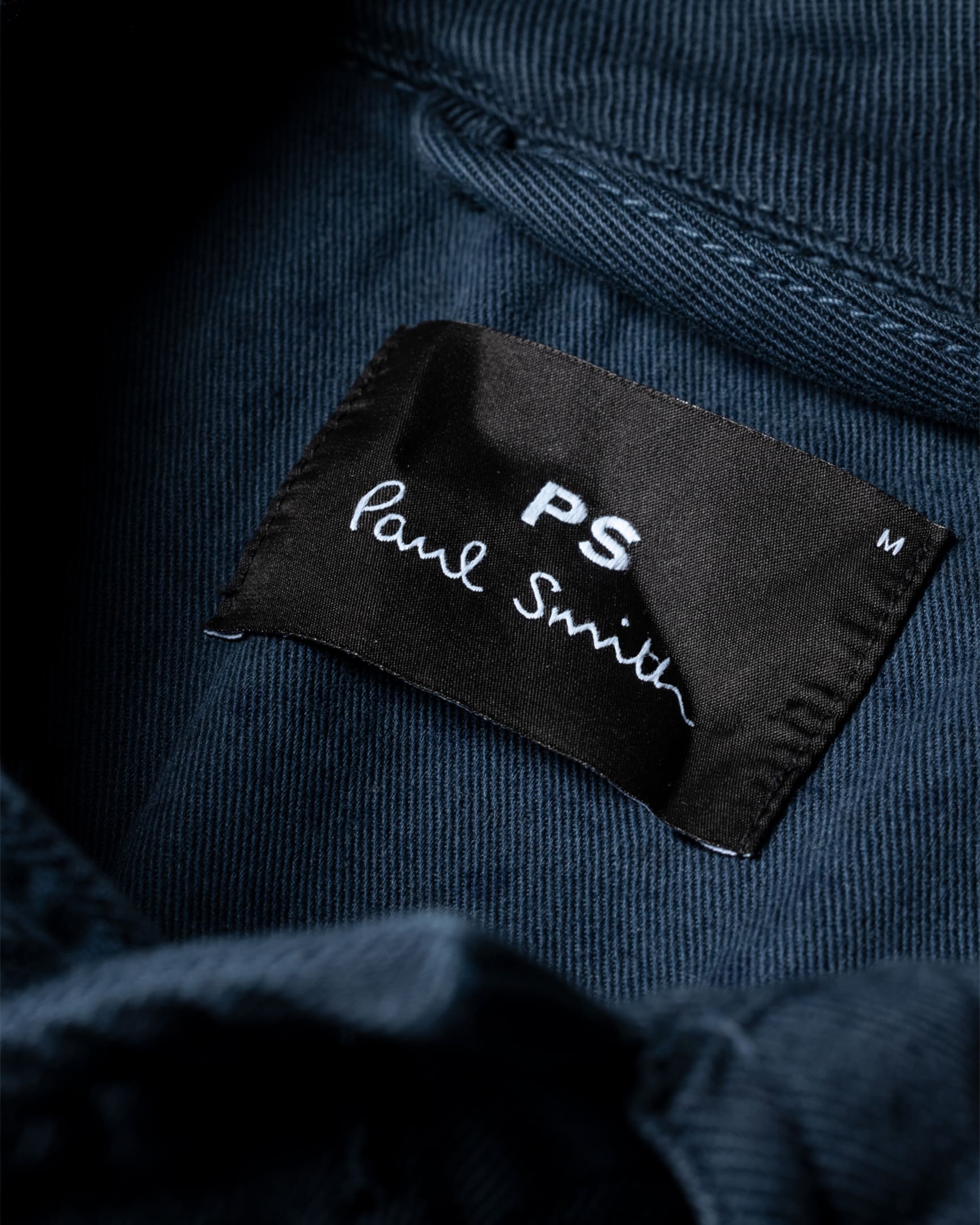 Men's Navy Stretch-Cotton Chore Jacket